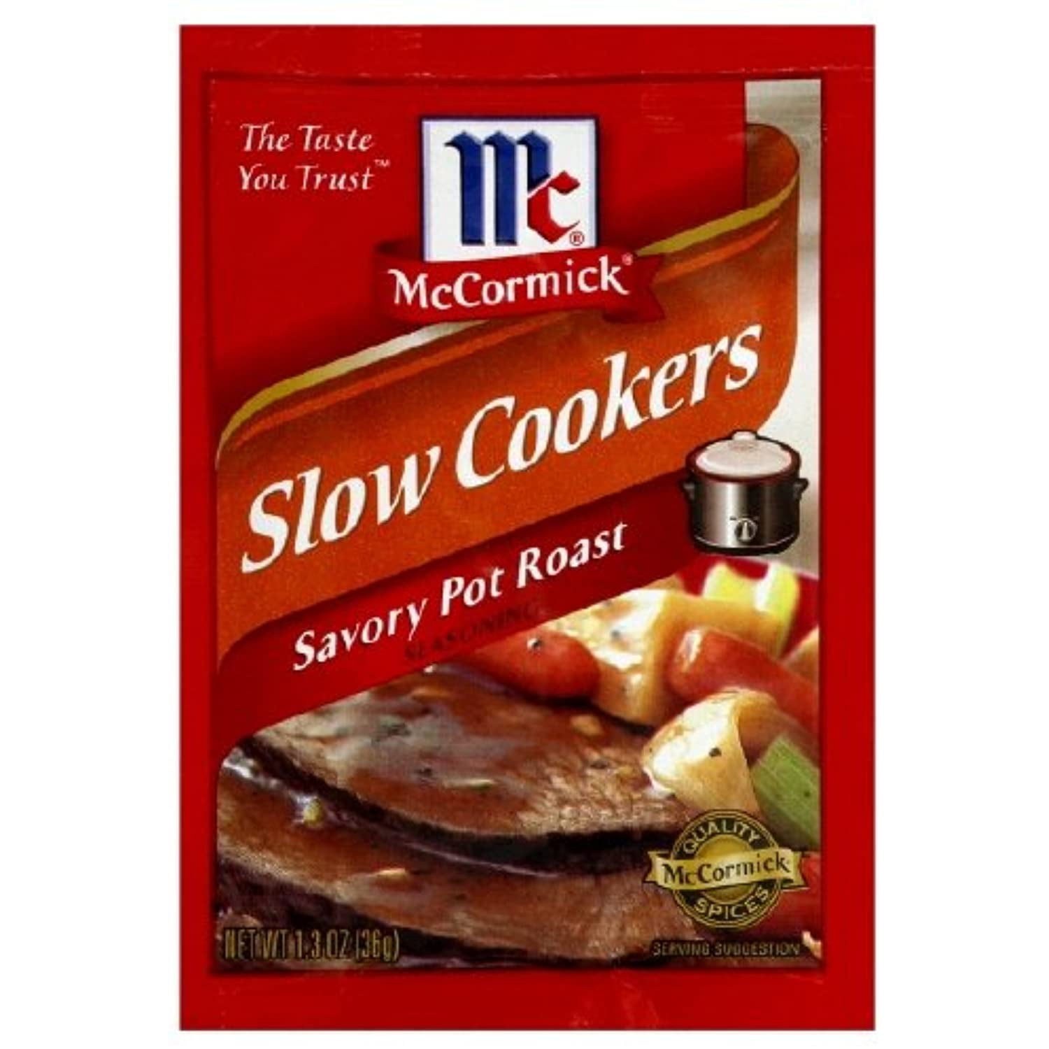 Mccormick "Slow Cookers" Savory Pot Roast (1.3 Oz Packets) 4 Pack ...