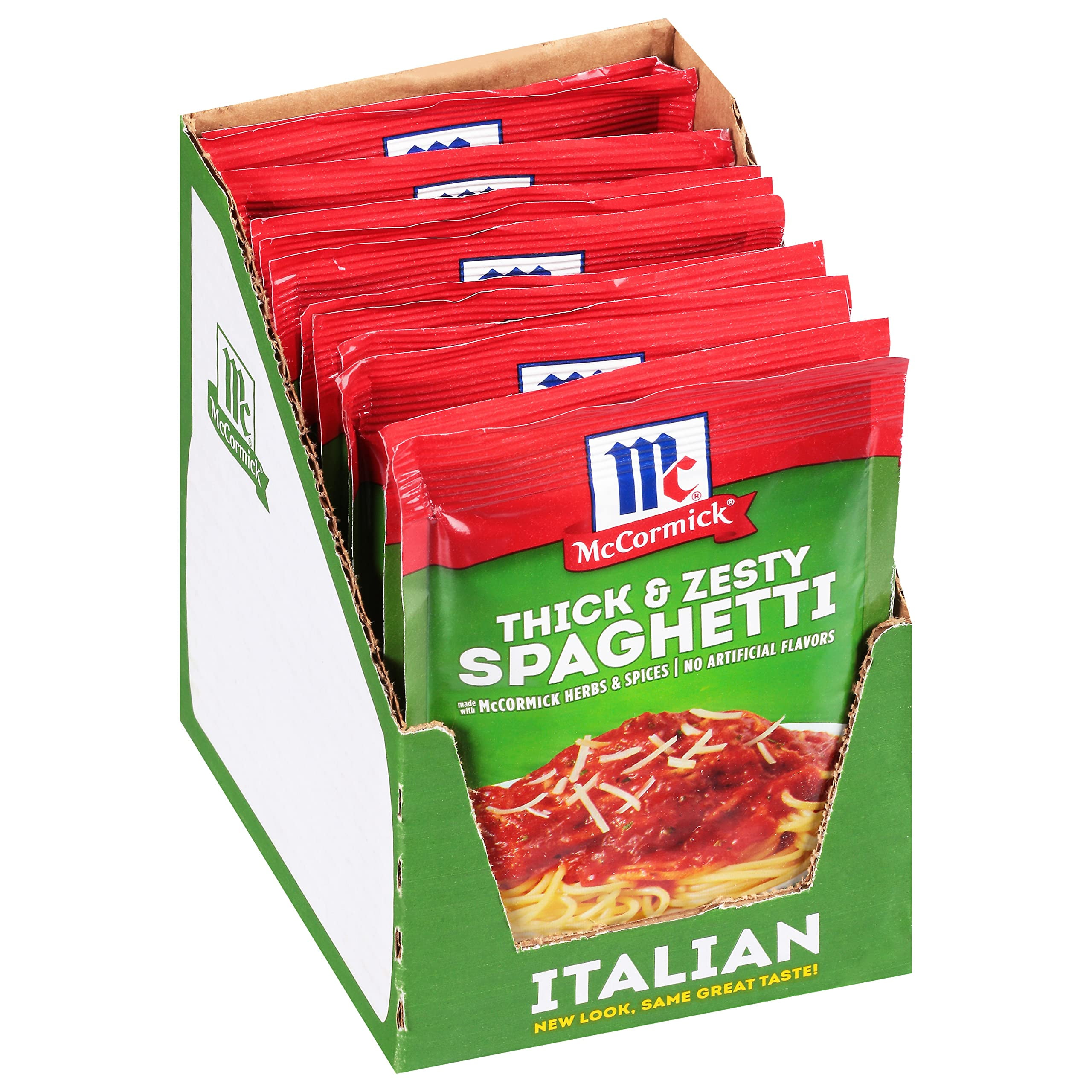 McCormick Thick & Zesty YPF5 Spaghetti Sauce Mix, 1.37 oz (Pack of 12 ...
