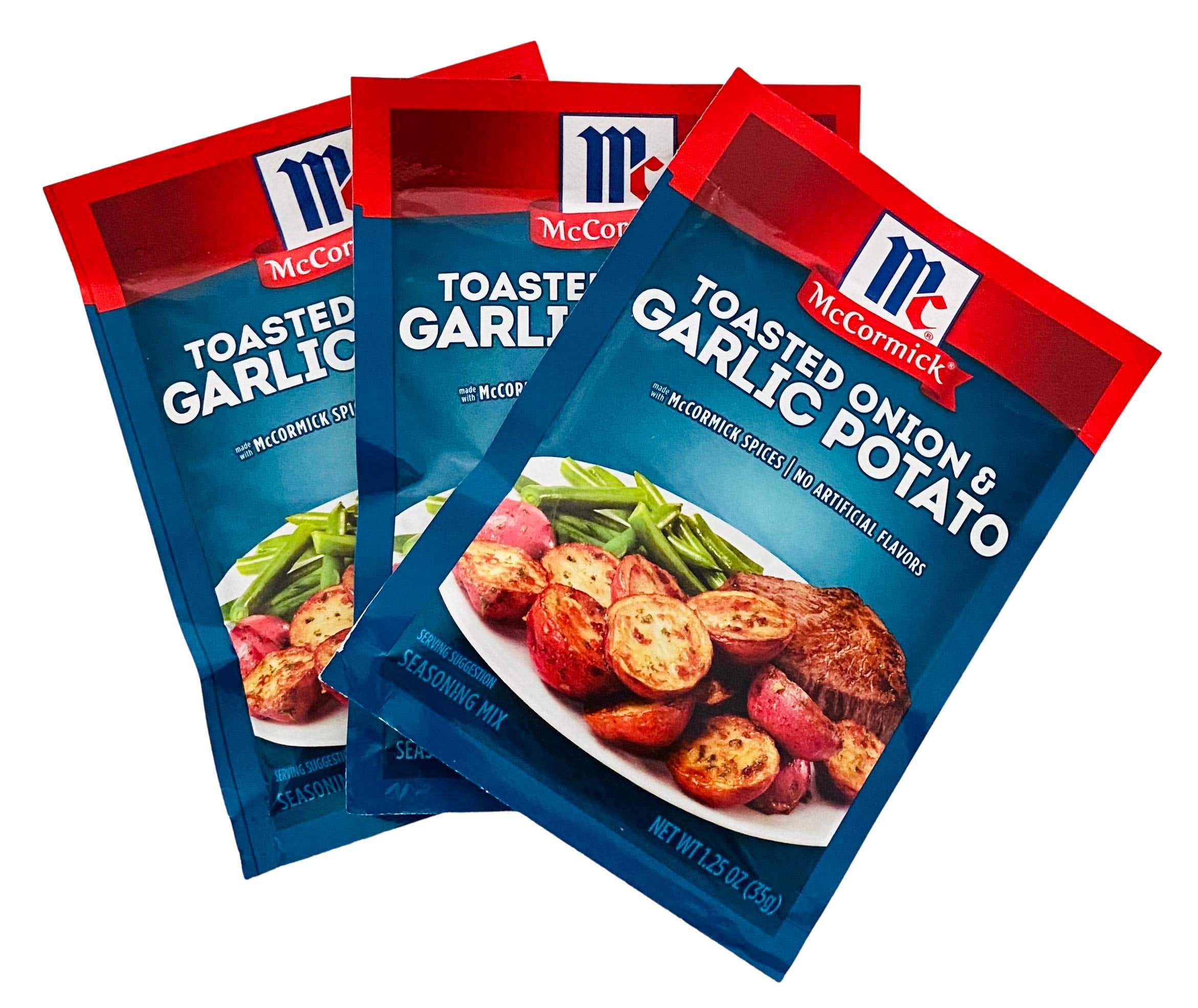 Mccormick Toasted Onion & Garlic Potato Seasoning Mix (Pack Of 3) 1.25 ...
