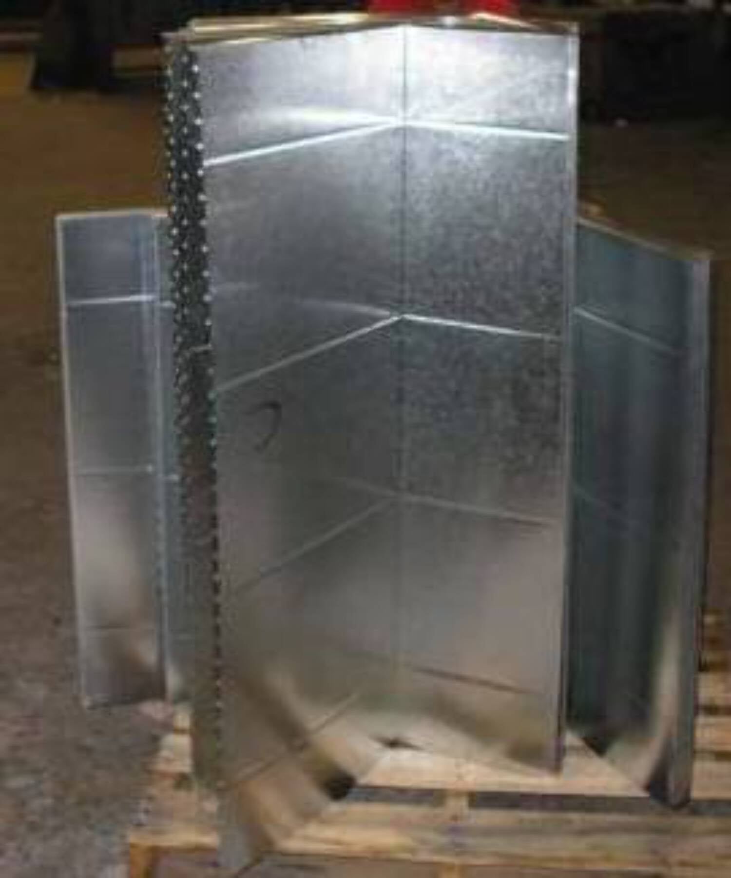 Mcdaniel Metals 21.8X21.5X36 Insulated Galvanized Sheet Metal Plenum ...