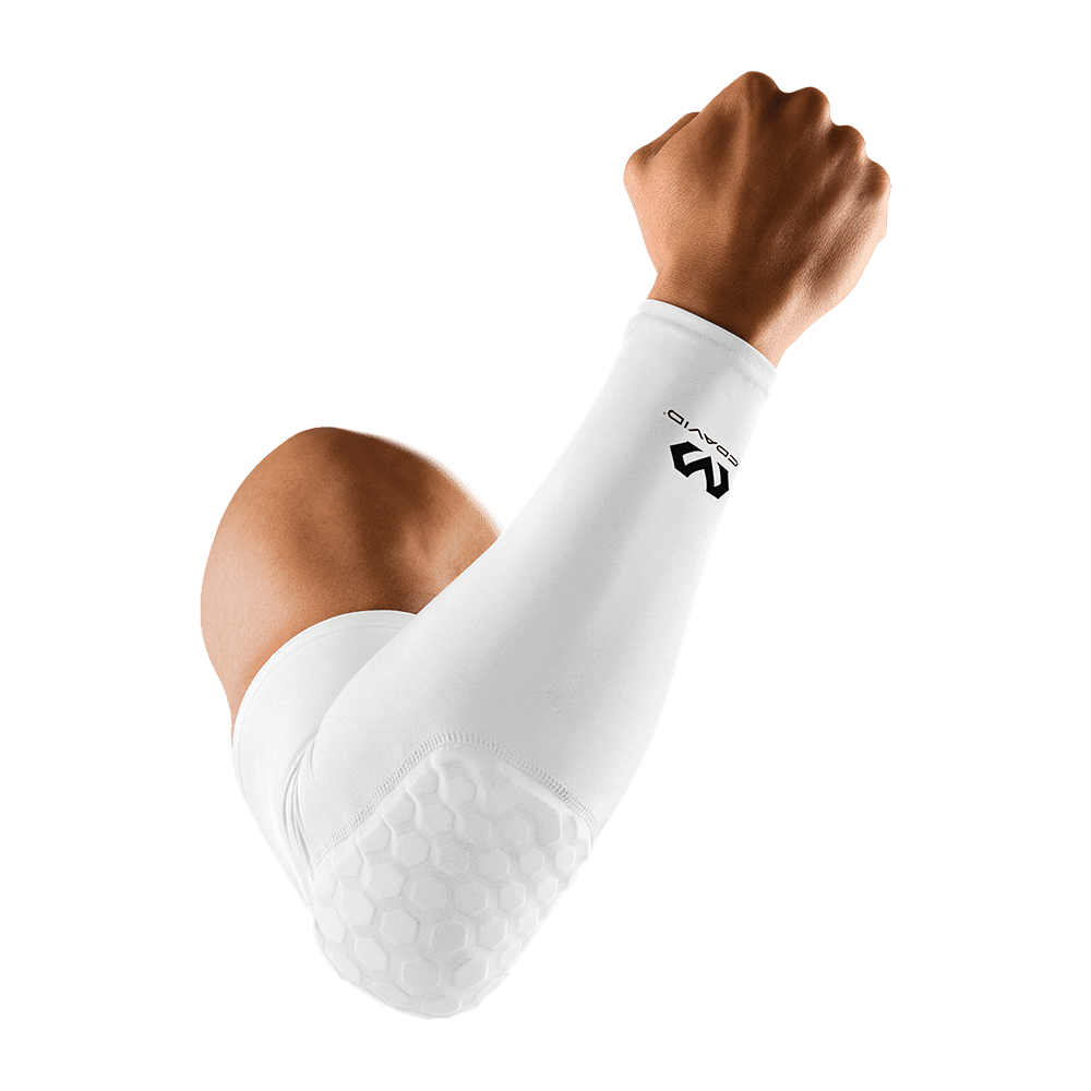 Mcdavid 6500 Hex Padded Arm Sleeve, Compression Arm Sleeve w/ Elbow Pad ...