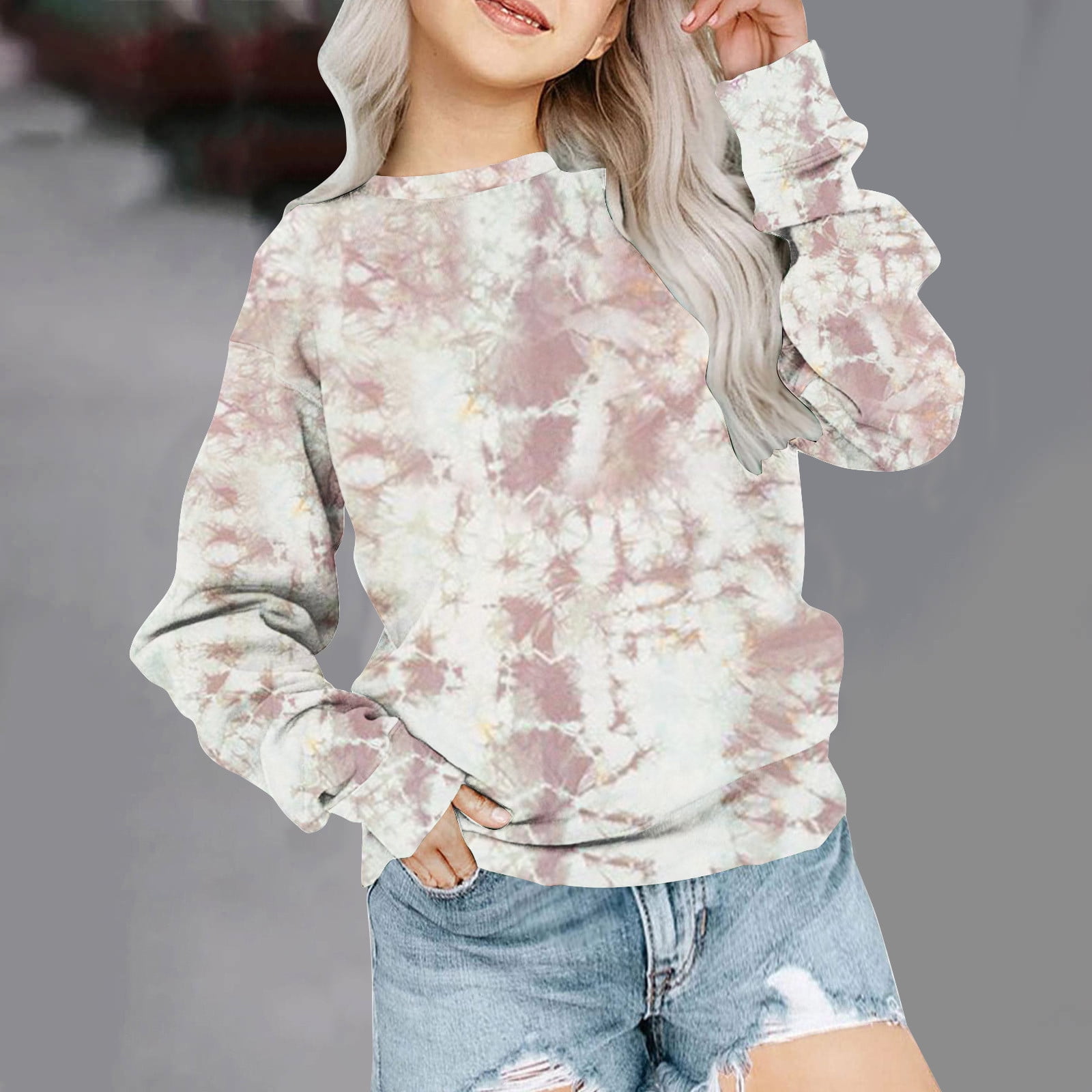 Mceream Girl Sweatshirts Size 14-16 Long Sleeve Shirts Size 8 Tops 4T ...