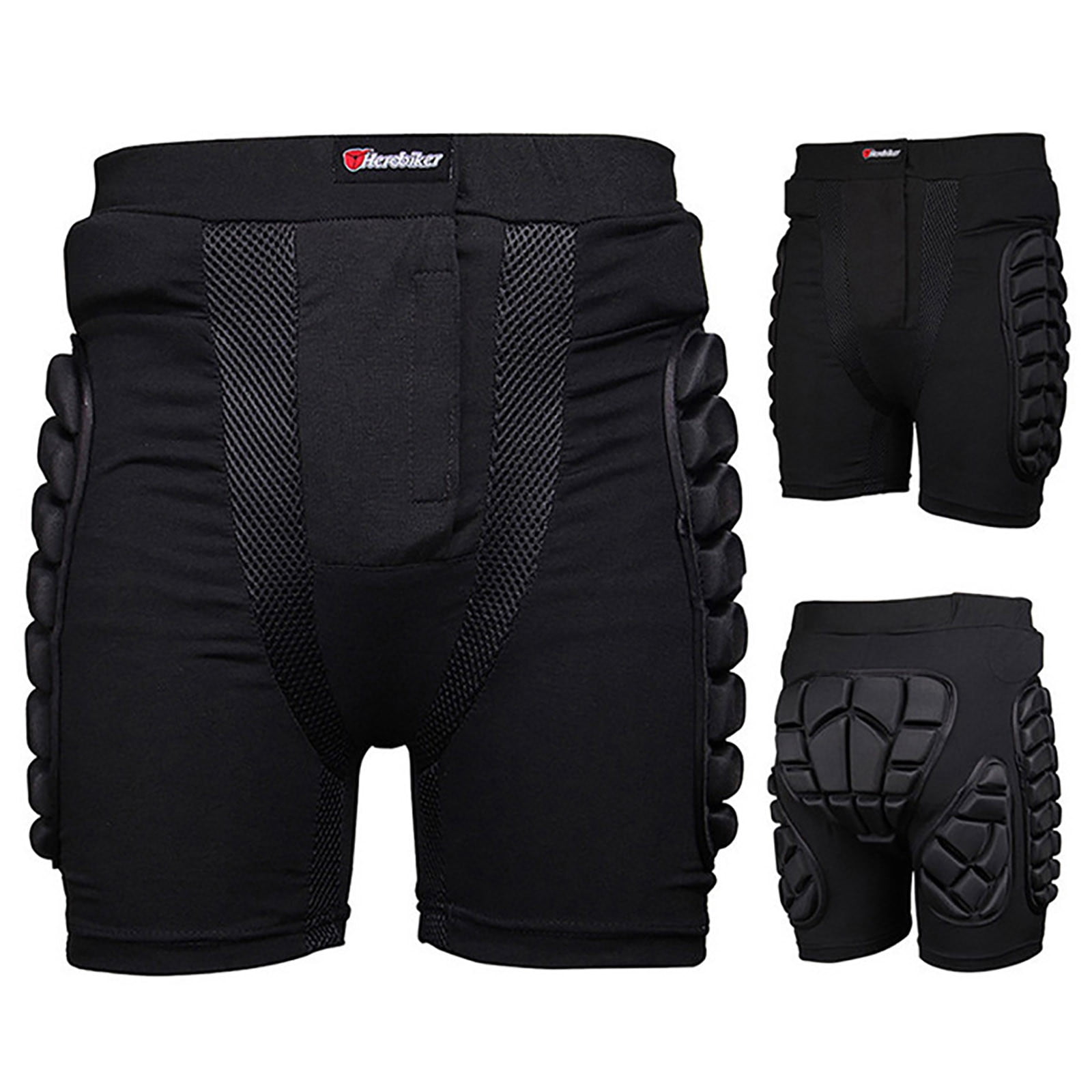 Mceream Men's Protective Padded Shorts, High-Waisted Anti-Fall Hip ...