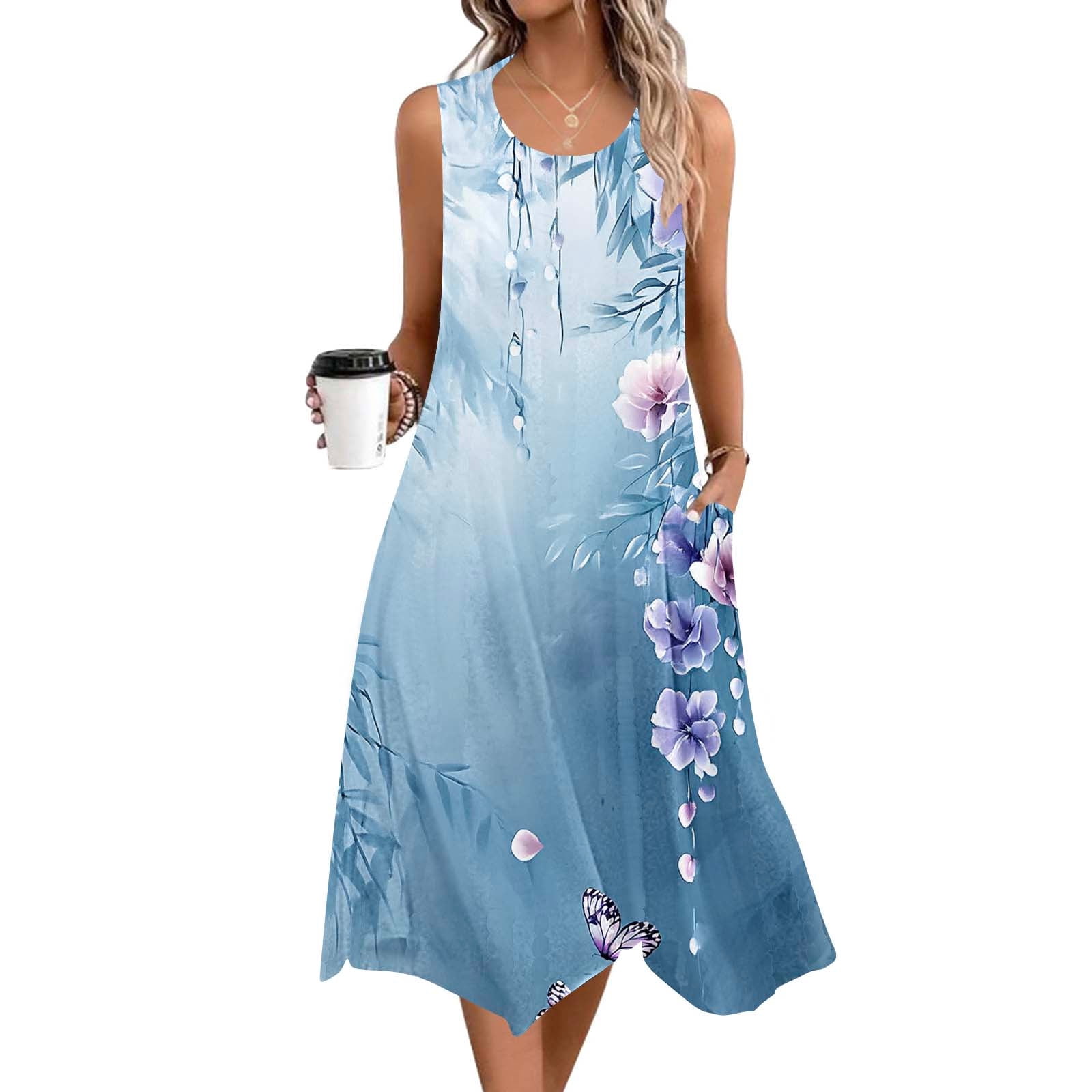 Mceream Plus Size Dresses for Curvy Women Semi formal Plus Size Beach ...
