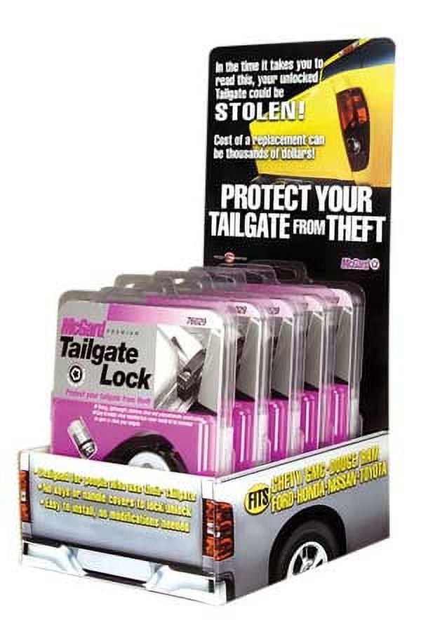 Mcgard 90214 Tailgatelock Display 5Pcs Fits select: 1997-2022 FORD F150, 2007-2020 CHEVROLET ...