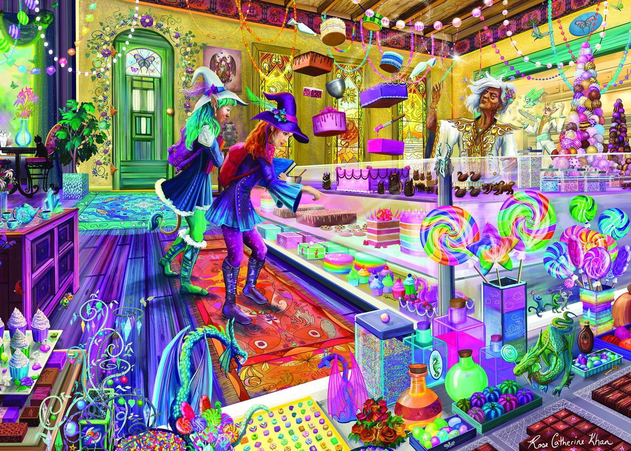 Mchezo Magical Bakery Jigsaw Puzzle, Bright Fairy Sweet Shop 1000 Piece ...