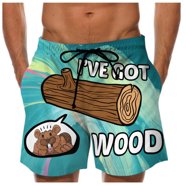 No Boundaries Men's & Big Men's 7" Printed Swim Trunks - Walmart.com