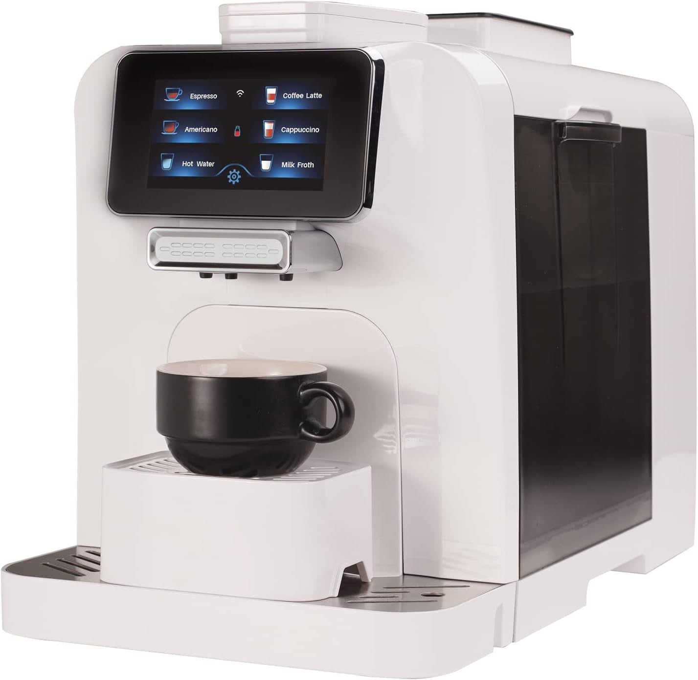 Mcilpoog WS-T6 Super Automatic Espresso Coffee Machine with Milk Jug ...