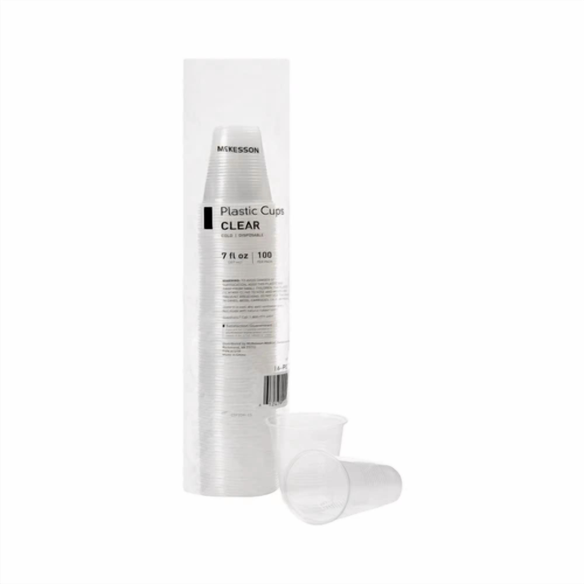 Mckesson Disposable Drinking Cup Clear Plastic 7 Oz. 100 Ct 16-Pdc7 ...