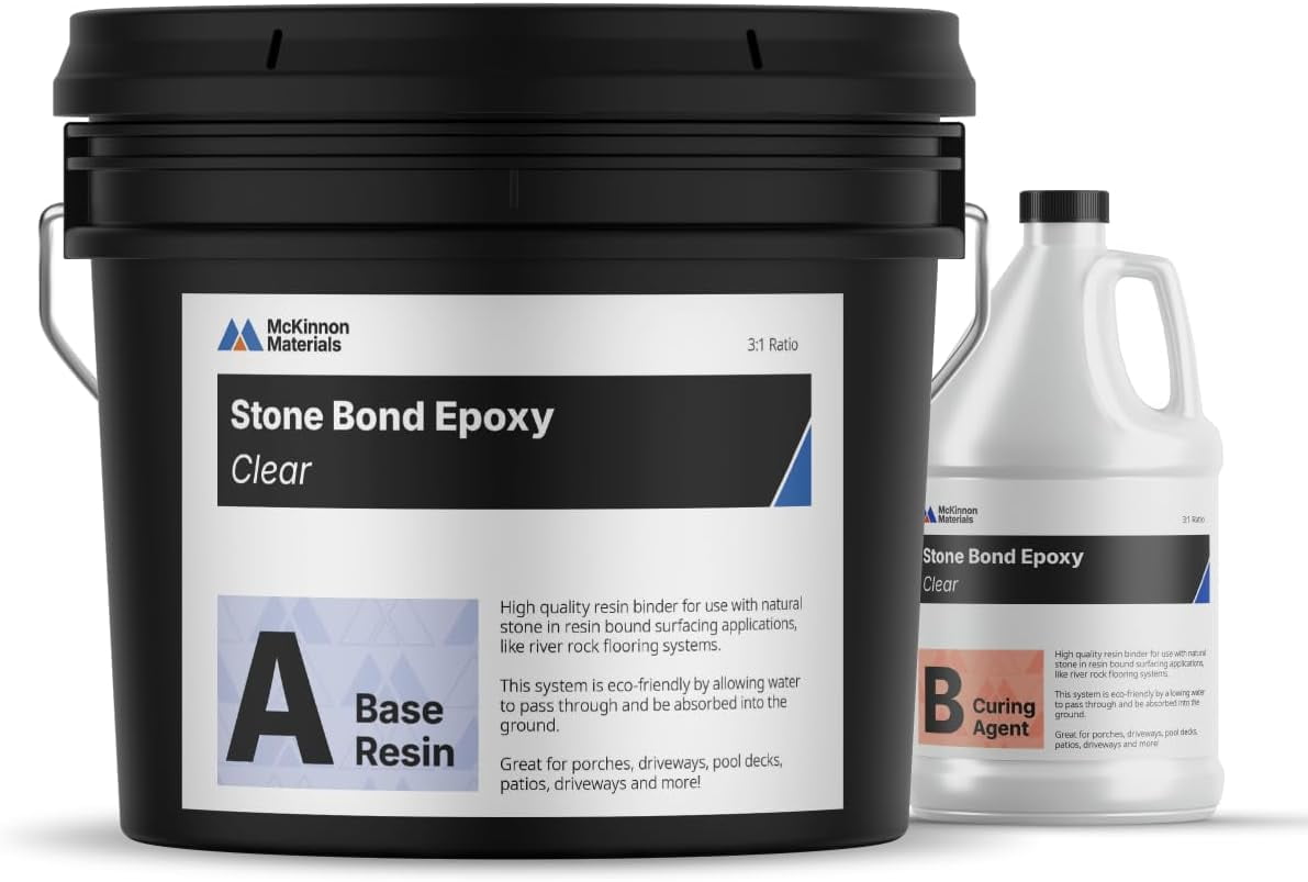 Mckinnon Stone Bond Epoxy, 4 Gallon Kit, Resin Bound Surfacing Epoxy ...