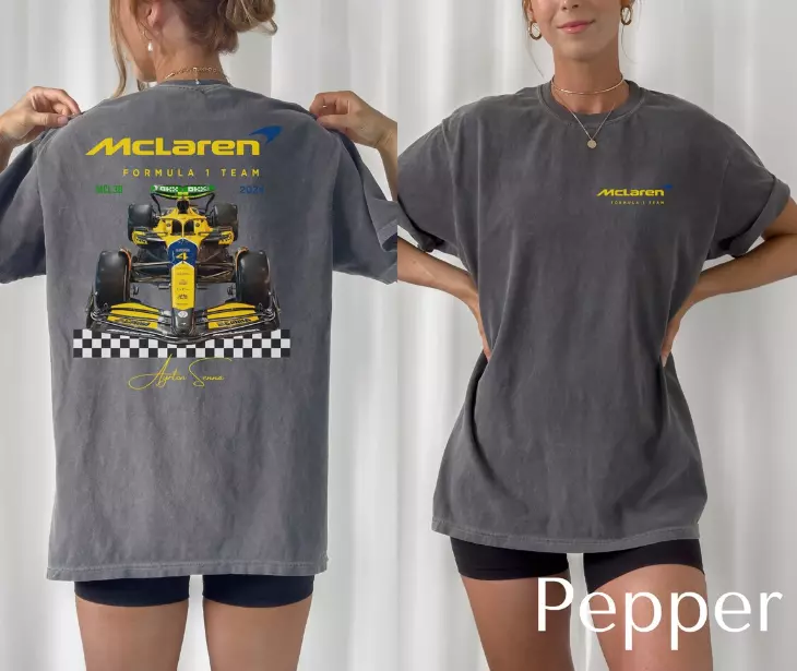 Mclaren 2025 Aytron Senna Unisex Tshirt Formula One Monaco Grand prix Tee Gift - Walmart.com