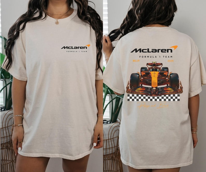 Mclaren 2025 comfortable Unisex Tshirt Formula One F1 Tee, Racing Shirt ...