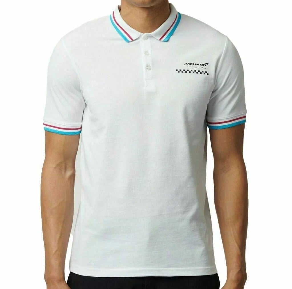 Mclaren F1 Mens Miami Graphic White Polo Shirt - Walmart.com