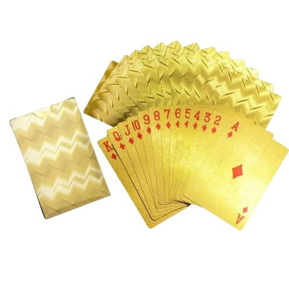 Mclear Gold Plated Poker Playing Card Classic Pvc Poker Table Card ...
