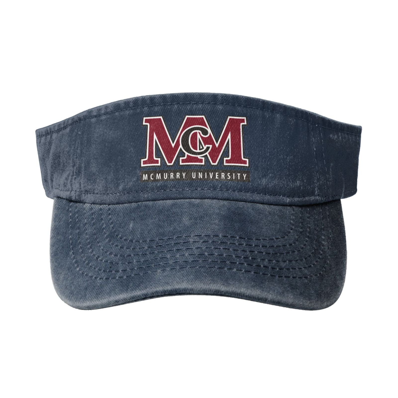 Mcmurry University Logo Washed Cowboy Empty Top Baseball Sun Cap ...
