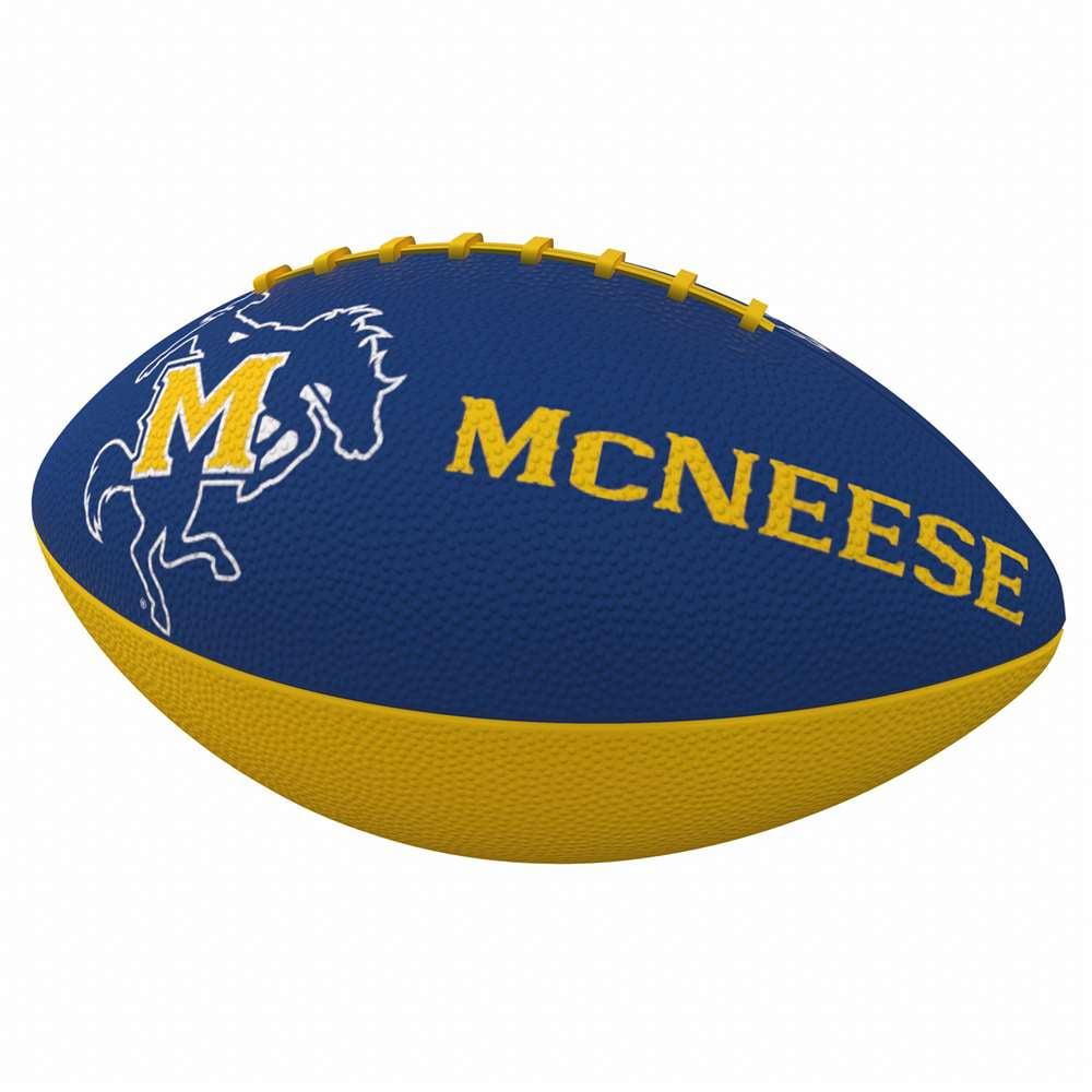 Mcneese State Combo Logo Junior-Size Rubber Football with Yellow Wdmk ...