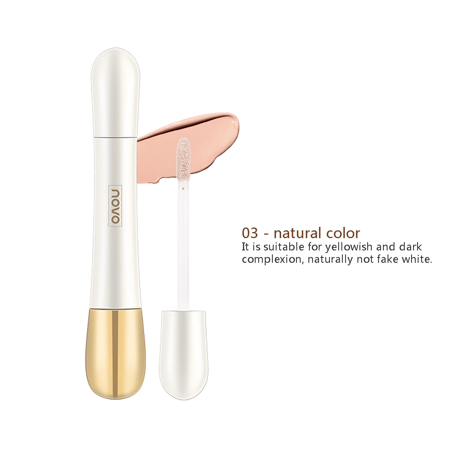 Mcolor 2 In 1 Foundation & Anti-Wrinkle Concealer, Liquid Concealer ...
