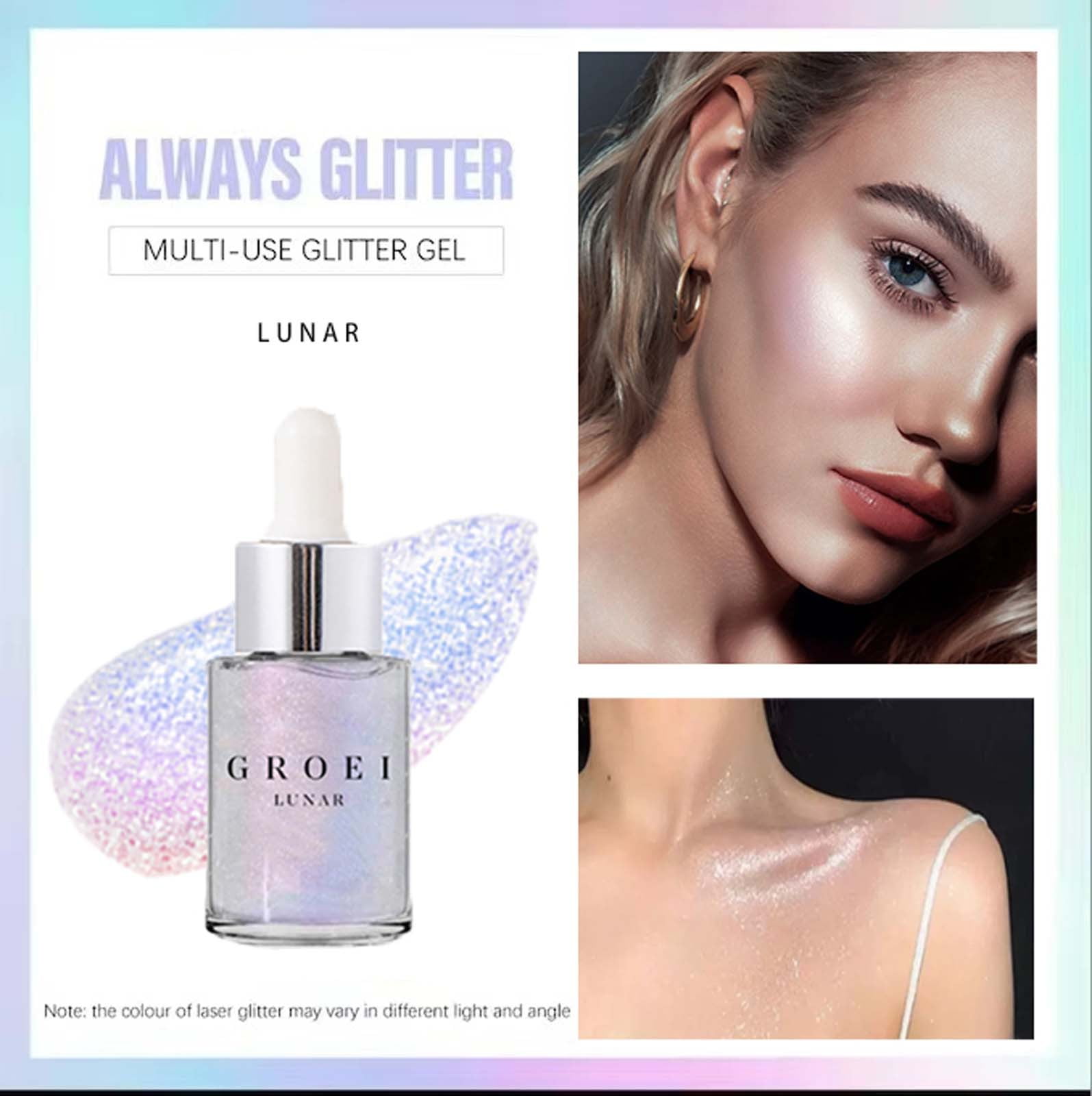 Mcolor Body Shimmer, Body Glitter Oil, 30ml Shimmer Dry Oil, Glowing ...