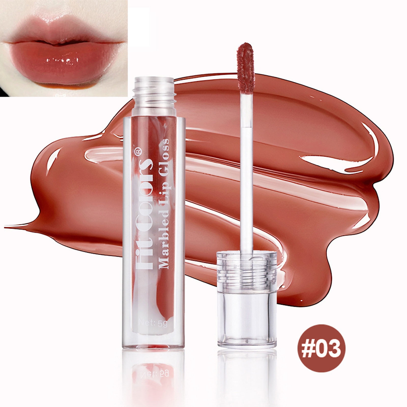 Mcolor Lip Oil Light Lip Gloss, Moisturizing Hydrating Lip Glow Oil Lip ...
