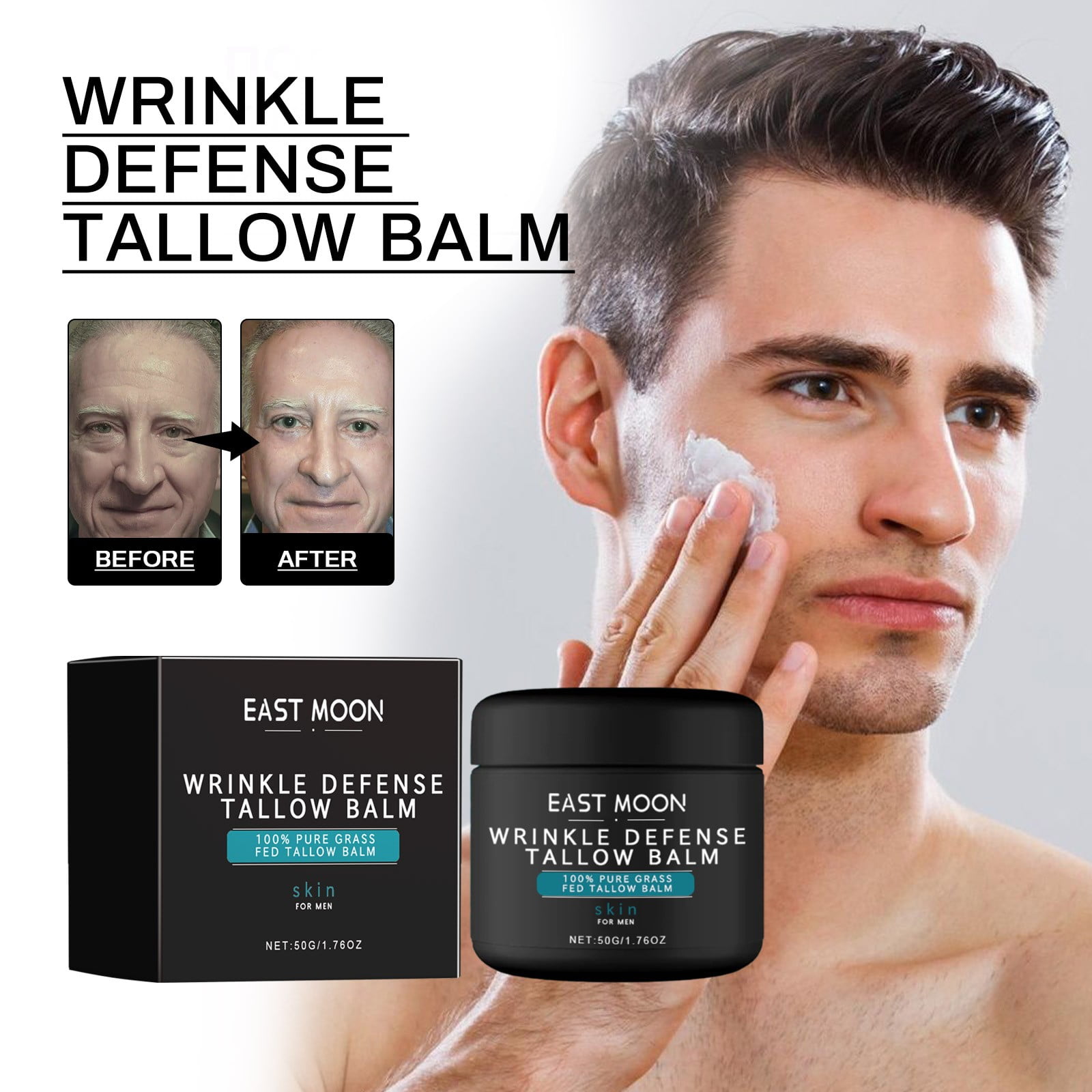 Mcolor Wrinkle Defense Tallow Balm, Anti-Aging Tallow Balm Beef Tallow ...