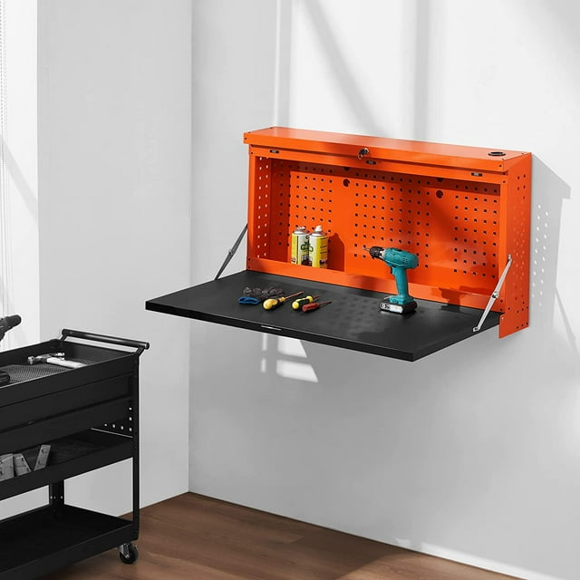 Mcombo Metal Wall Mounted Workbench for Garage Box11 - Walmart.com