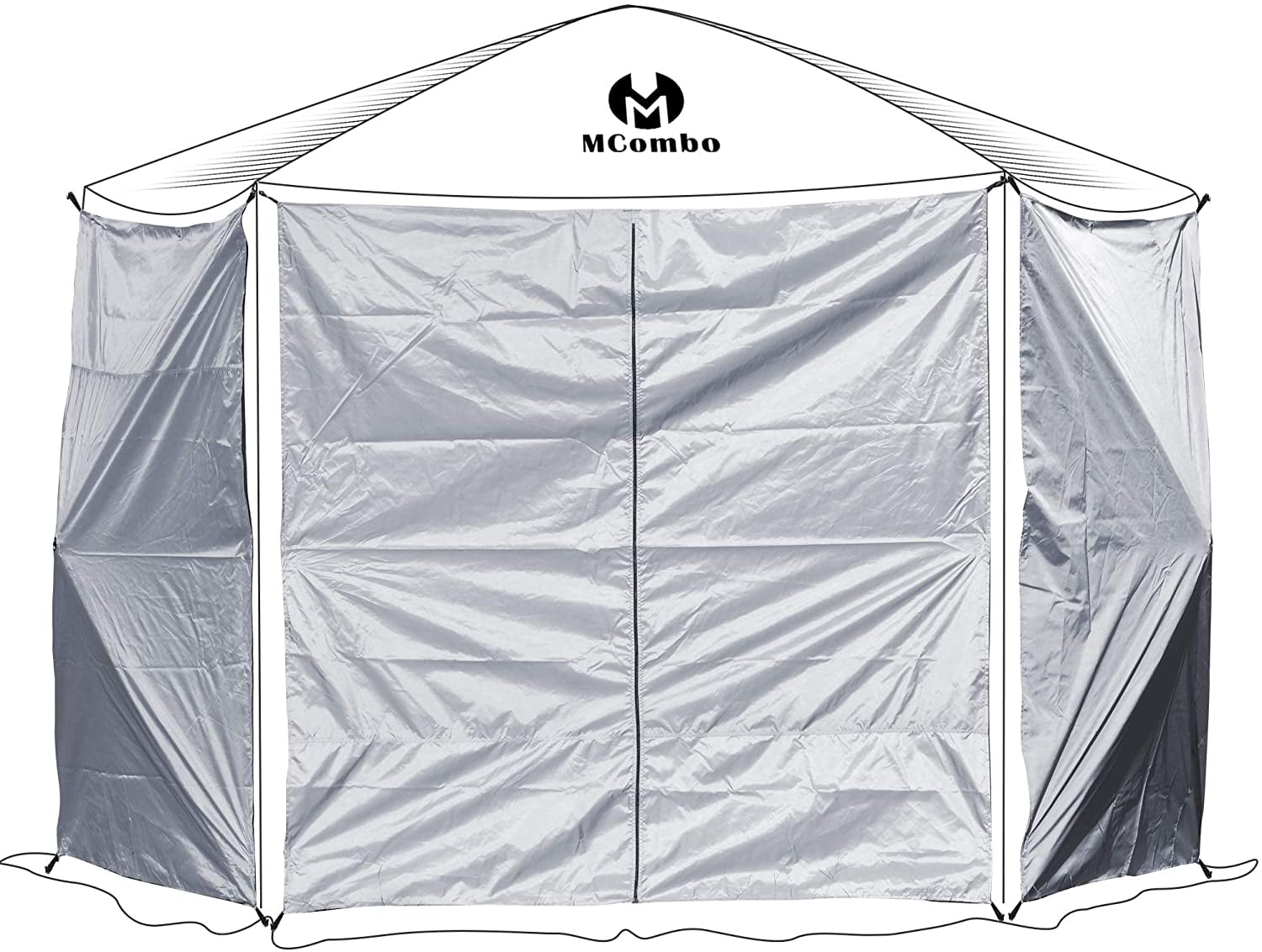 Mcombo Waterproof Outdoor Backyard Pop-up Shelter, Portable Gazebo ...
