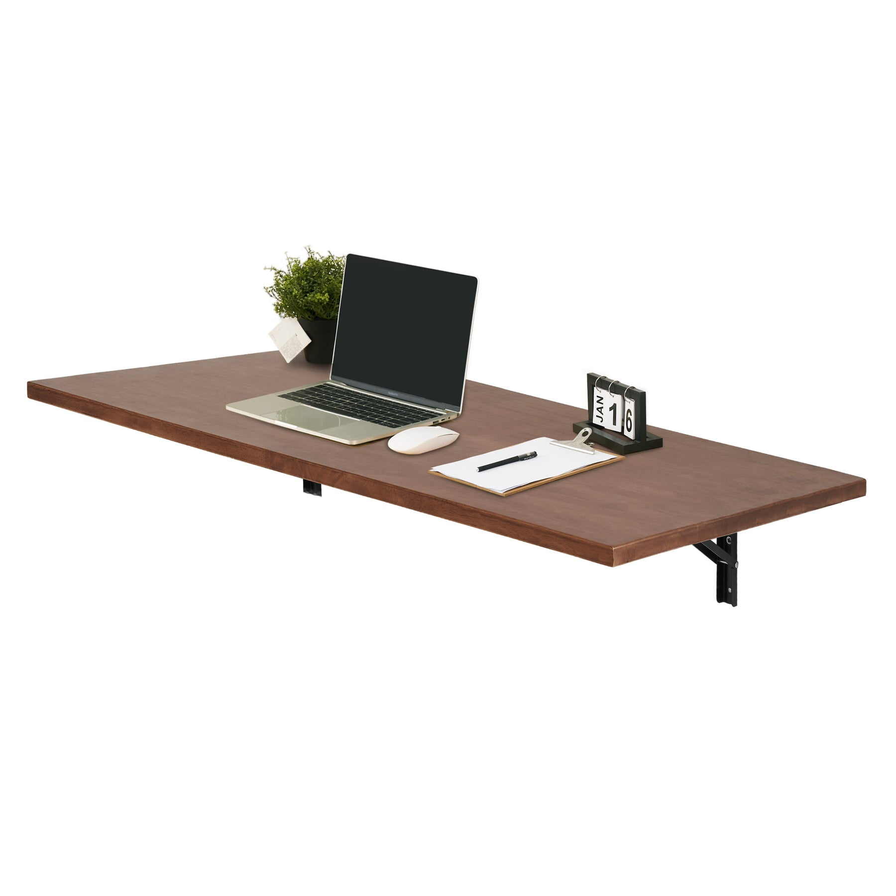 Mcombo Wall Mounted Workbench with Solid Wooden Tabletop AD90 - Walmart.com