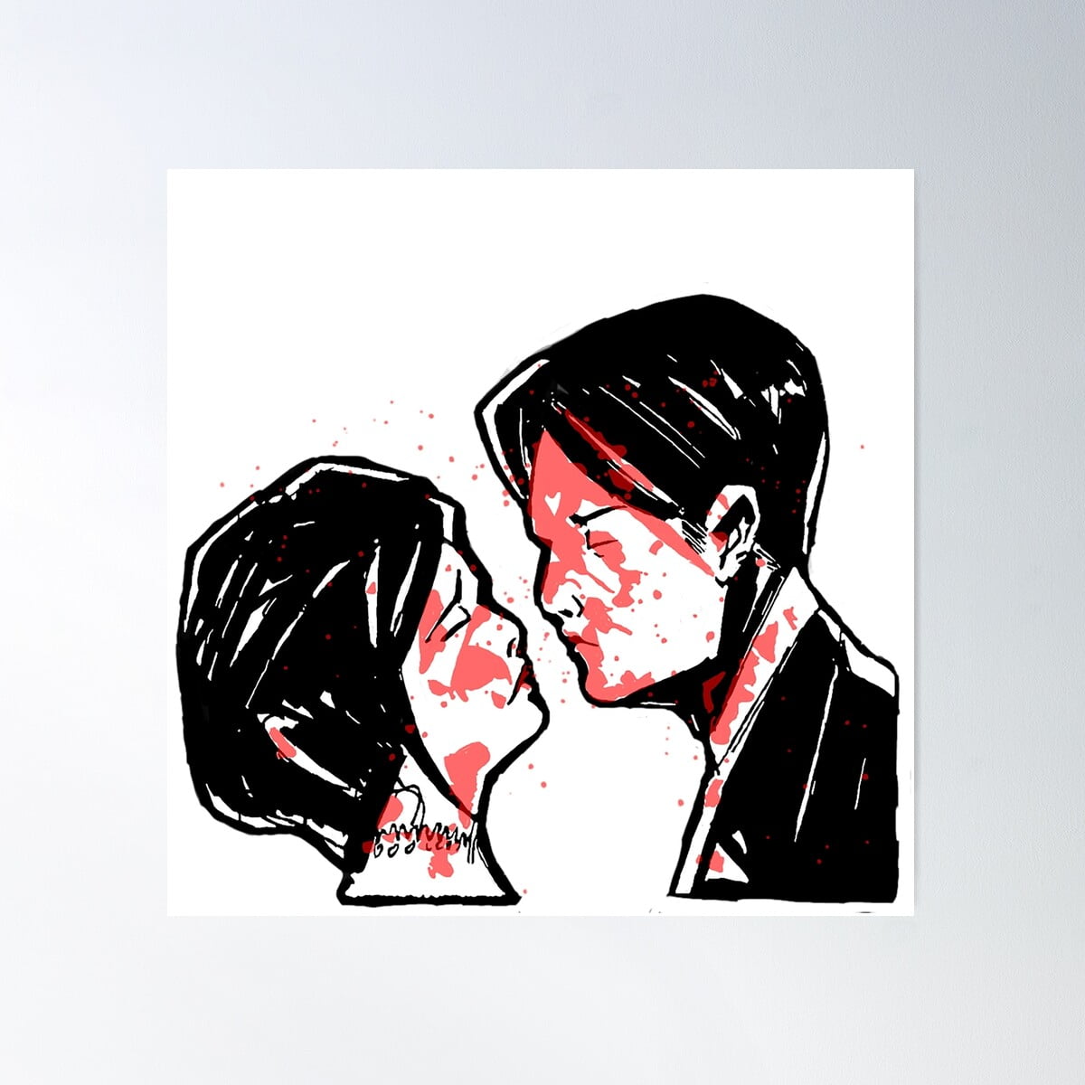 Mcr Helena Kiss Poster Wall Art, Modern Wall Decor For Living Room ...