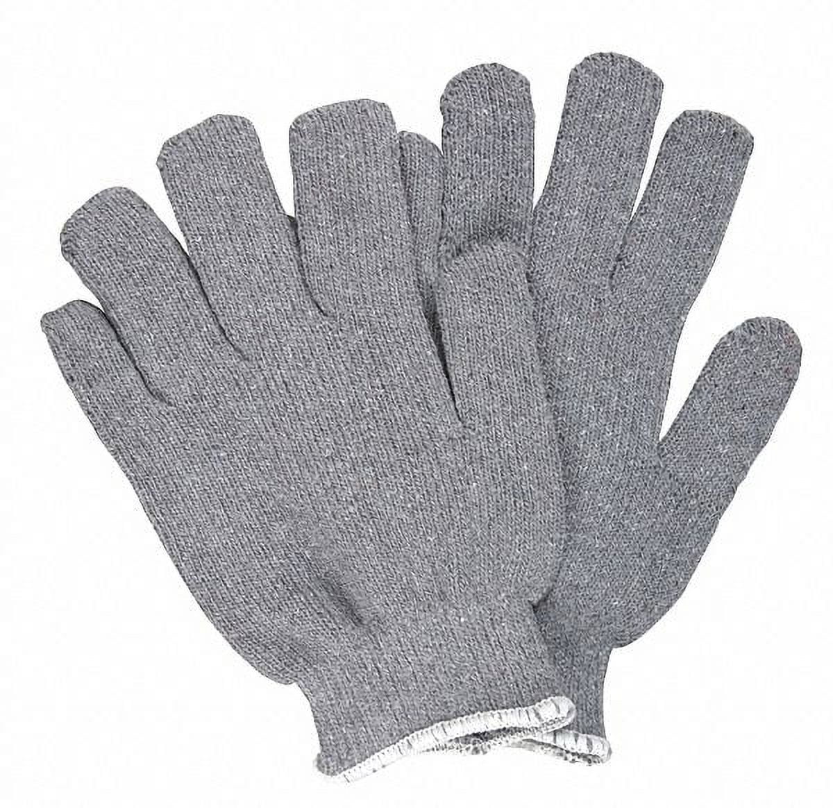 Mcr Safety Knit Gloves,L,Gray,PK12 9425KM - Walmart.com