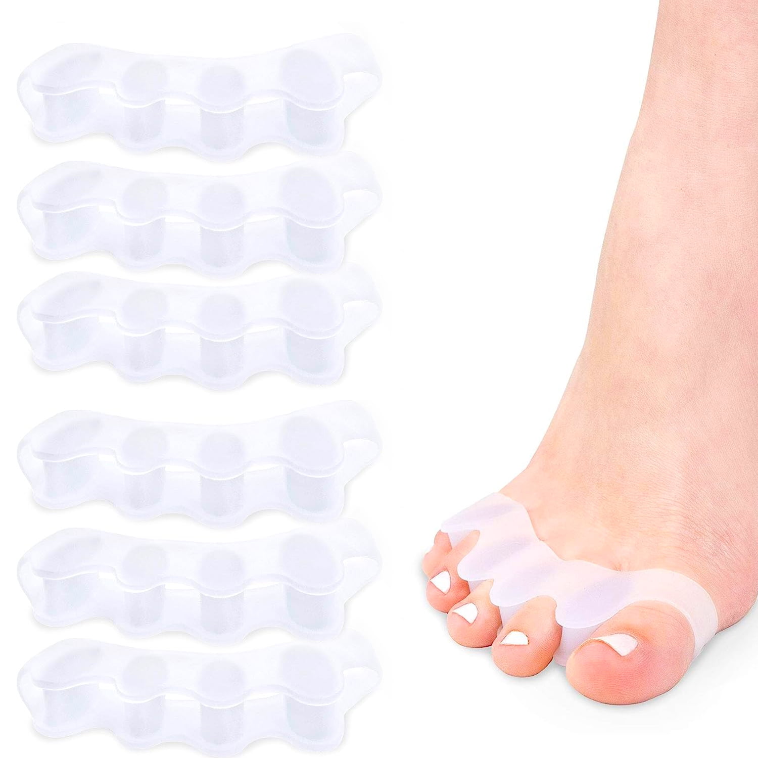 Mcvcoyh 10 Pieces Toe Separators -Correcting Bunions and Restoring Toes ...