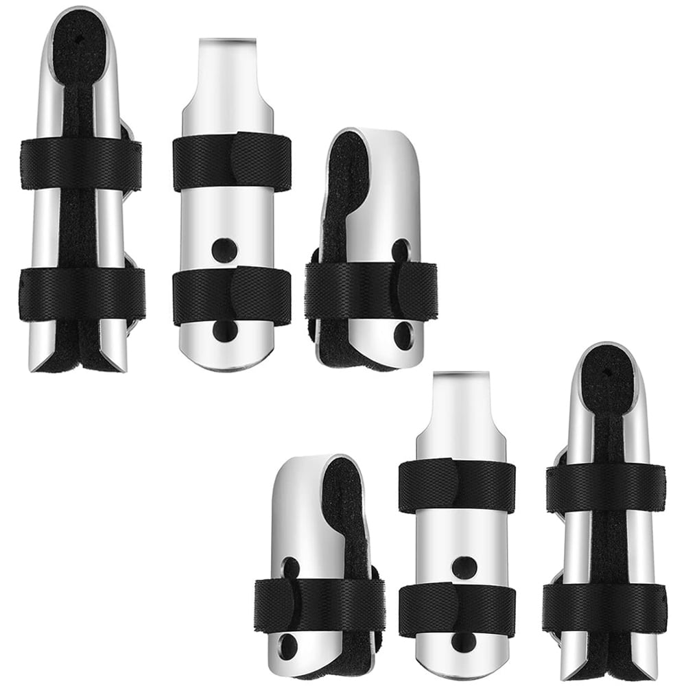 Mcvcoyh 6 Pieces Finger Splints Metal Padded Finger Support - Walmart.com