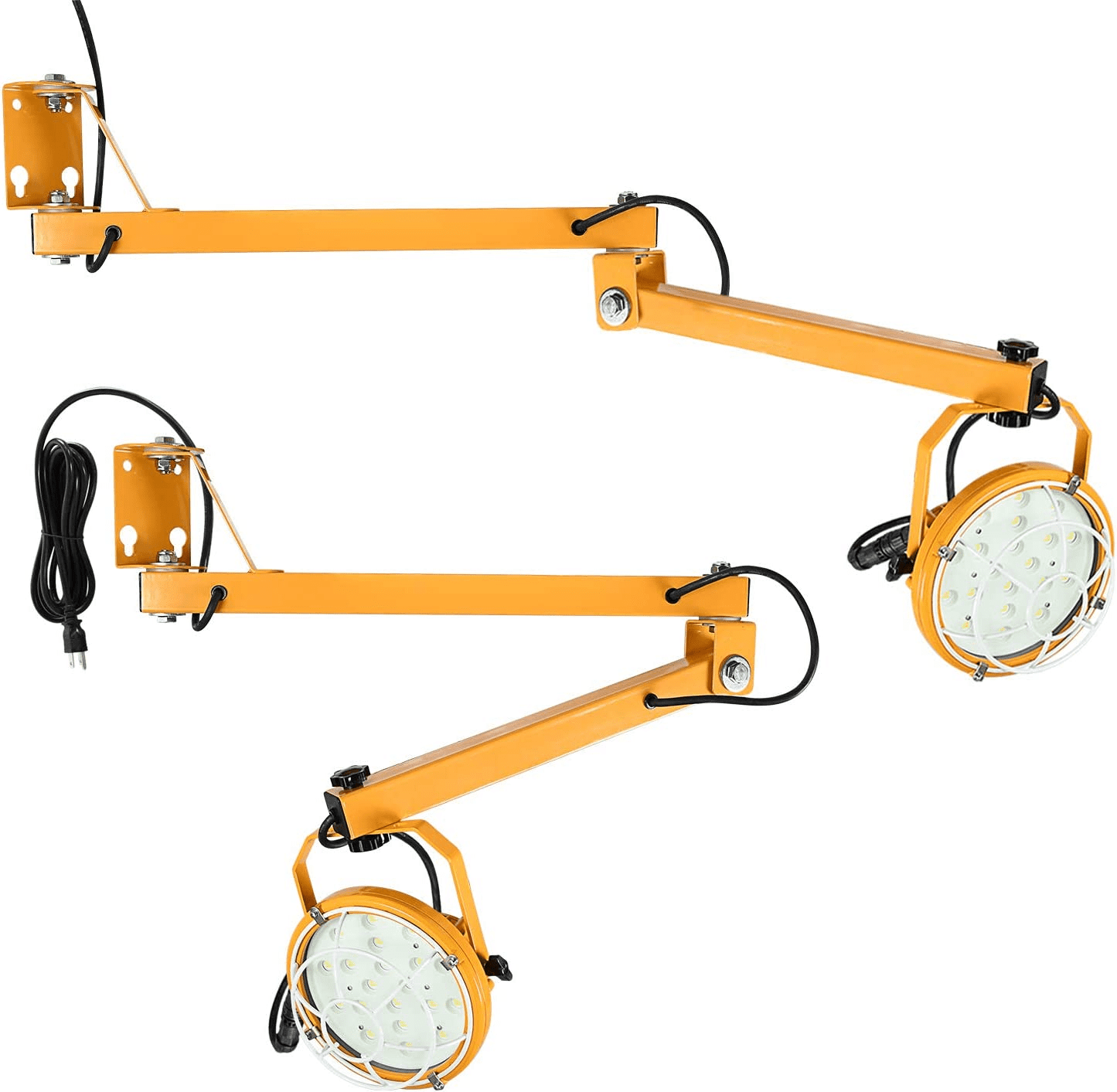 Mcwofi LED Loading Dock Lights 30W with Folding Arm 4200LM, 360 ...