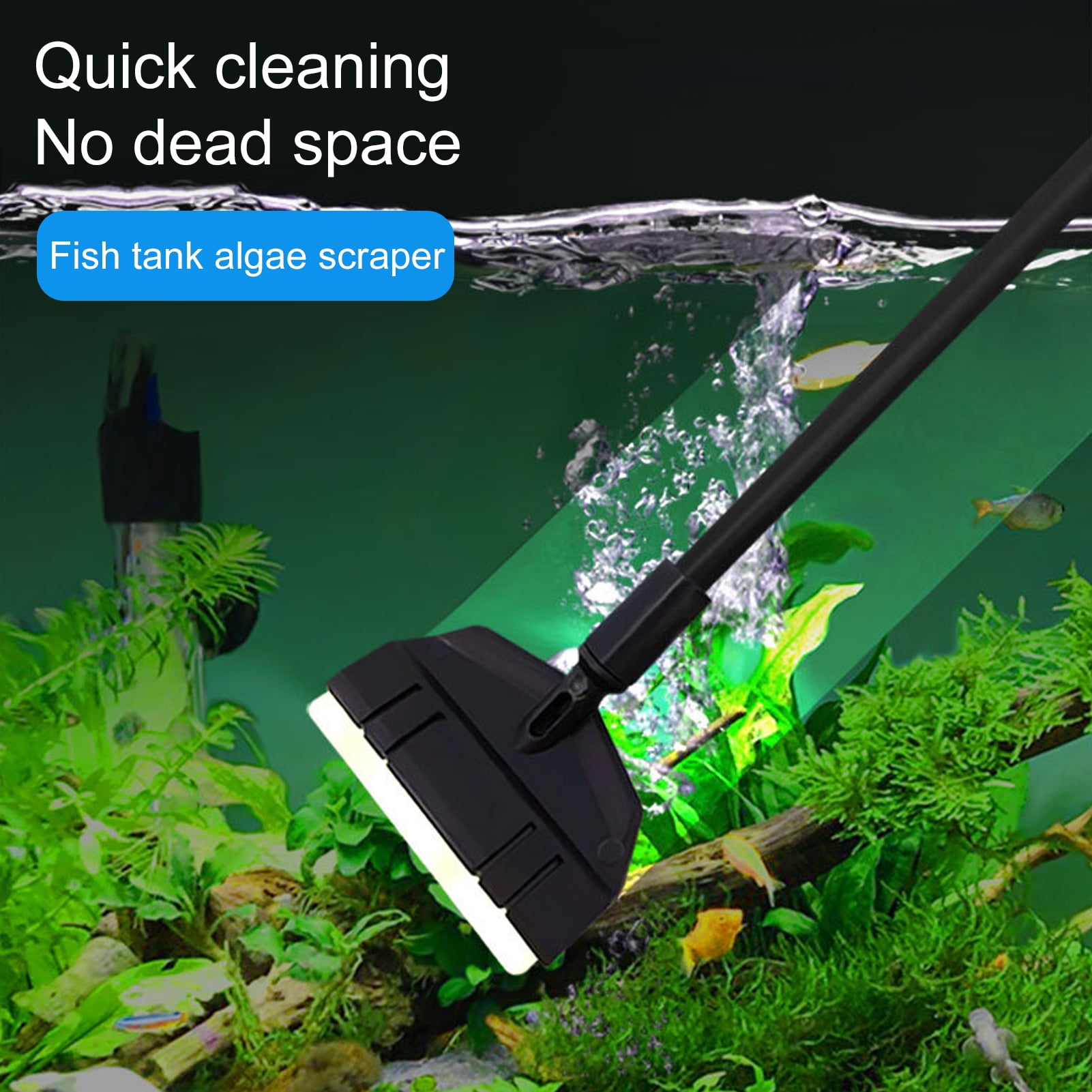 Mdesiwst 1 Set Fish Tank Brushes 120-Degree Adjustment Adjustable ...