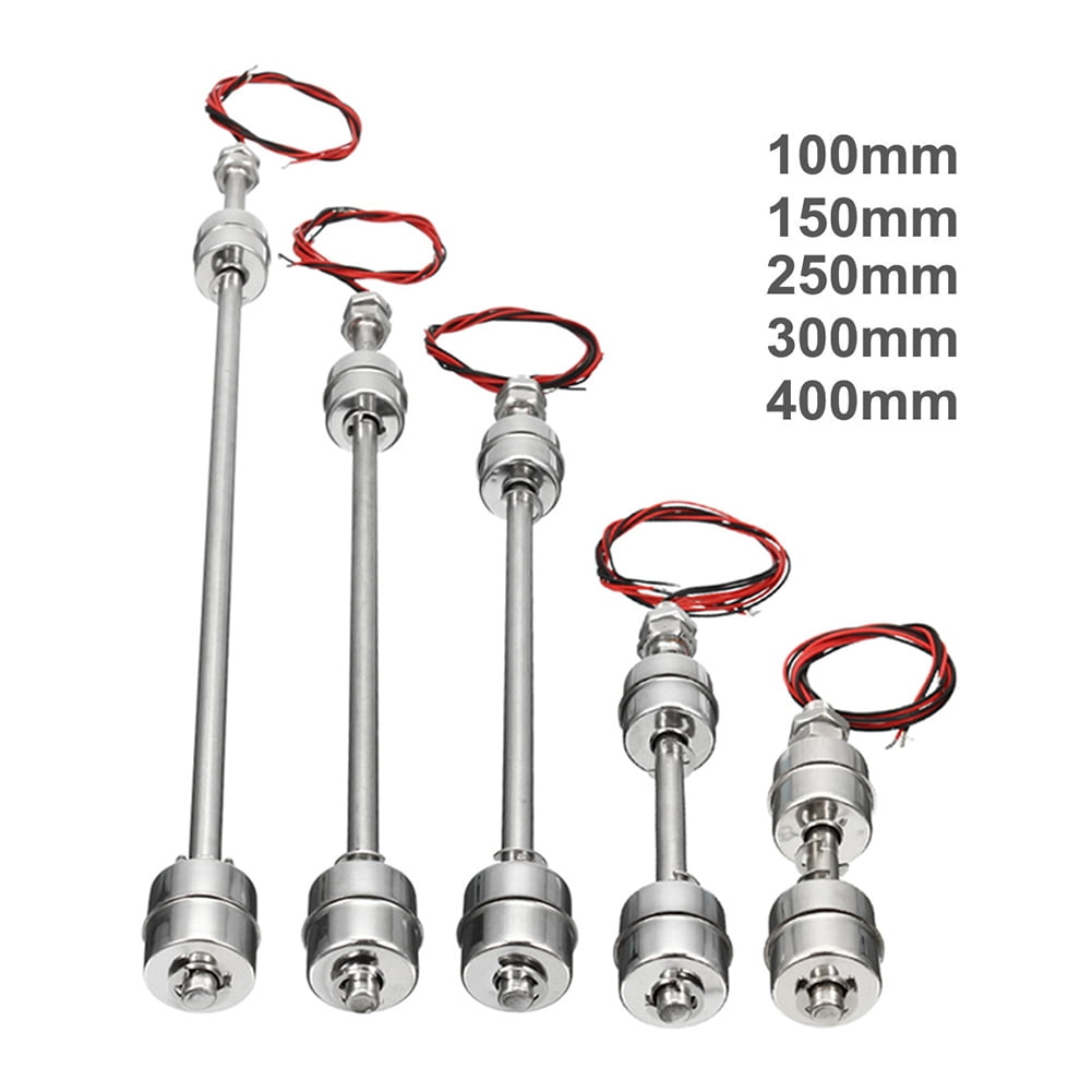 Mdesiwst 10W Stainless Steel Tank Pool Liquid Water Level Sensor Double ...
