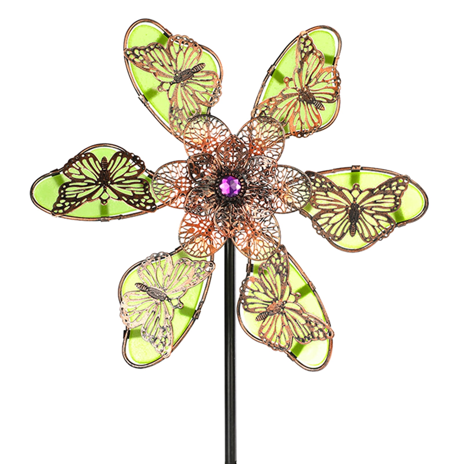 Mdesiwst Aesthetic Butterfly Pattern Windmill Decor Weather Resistance ...