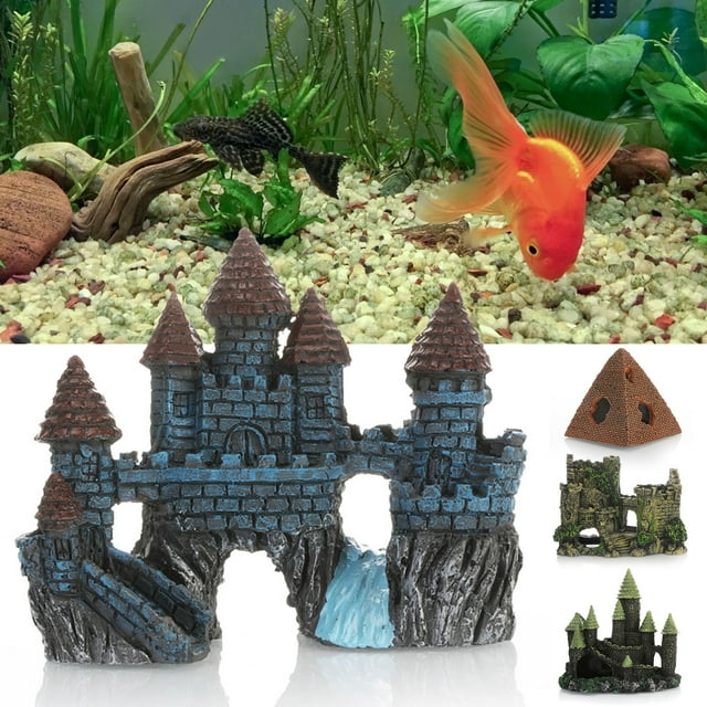 Mdesiwst Aquarium Landscape Realistic Appearance Hideout Decor Resin ...