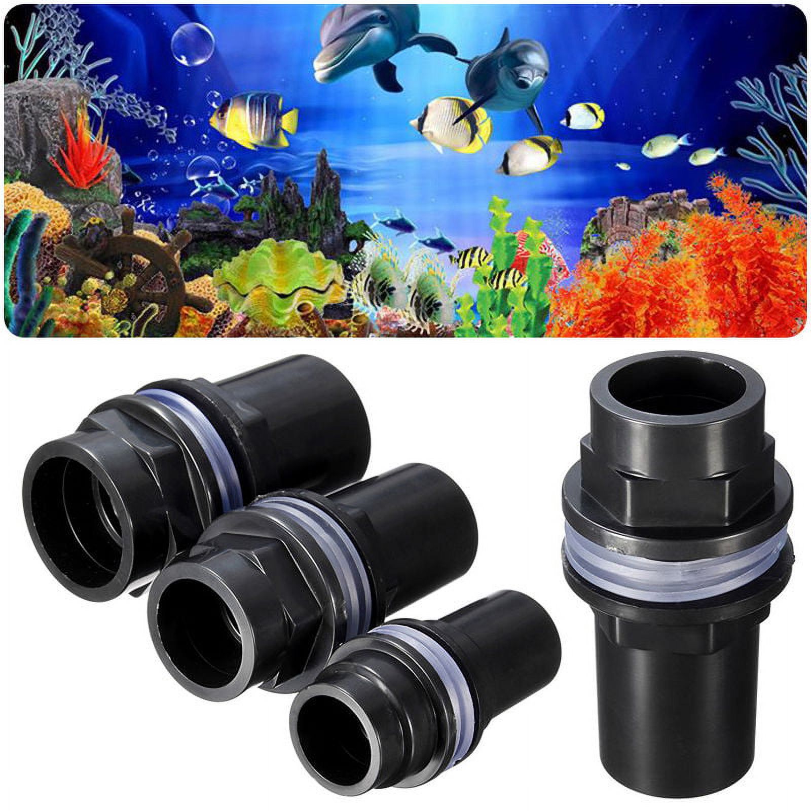 Mdesiwst Aquarium Straight Tank Connector PVC Waterproof Pipe Joint ...