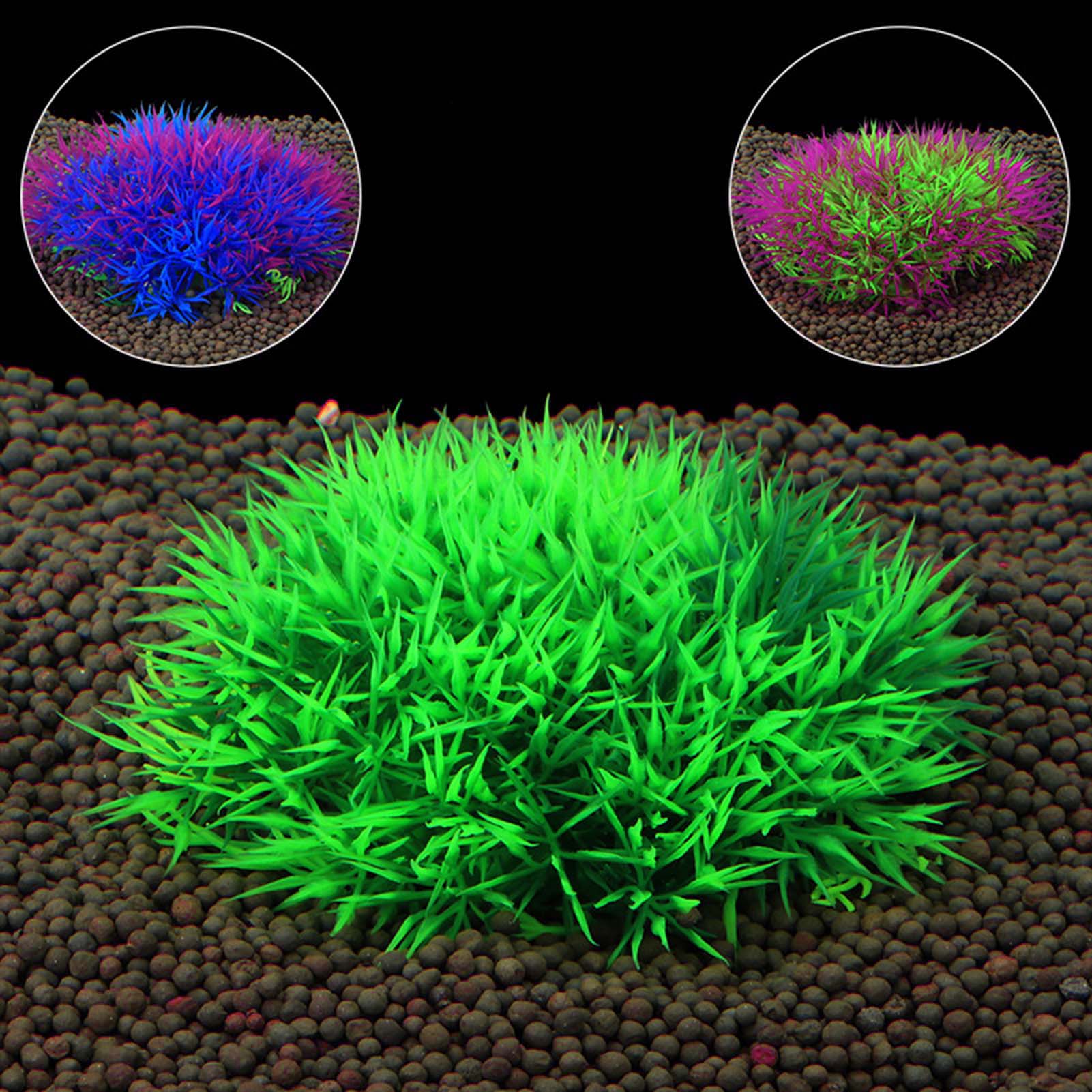 Mdesiwst Aquatics Plants Simulation Aquarium Decoration Plastic Fake ...