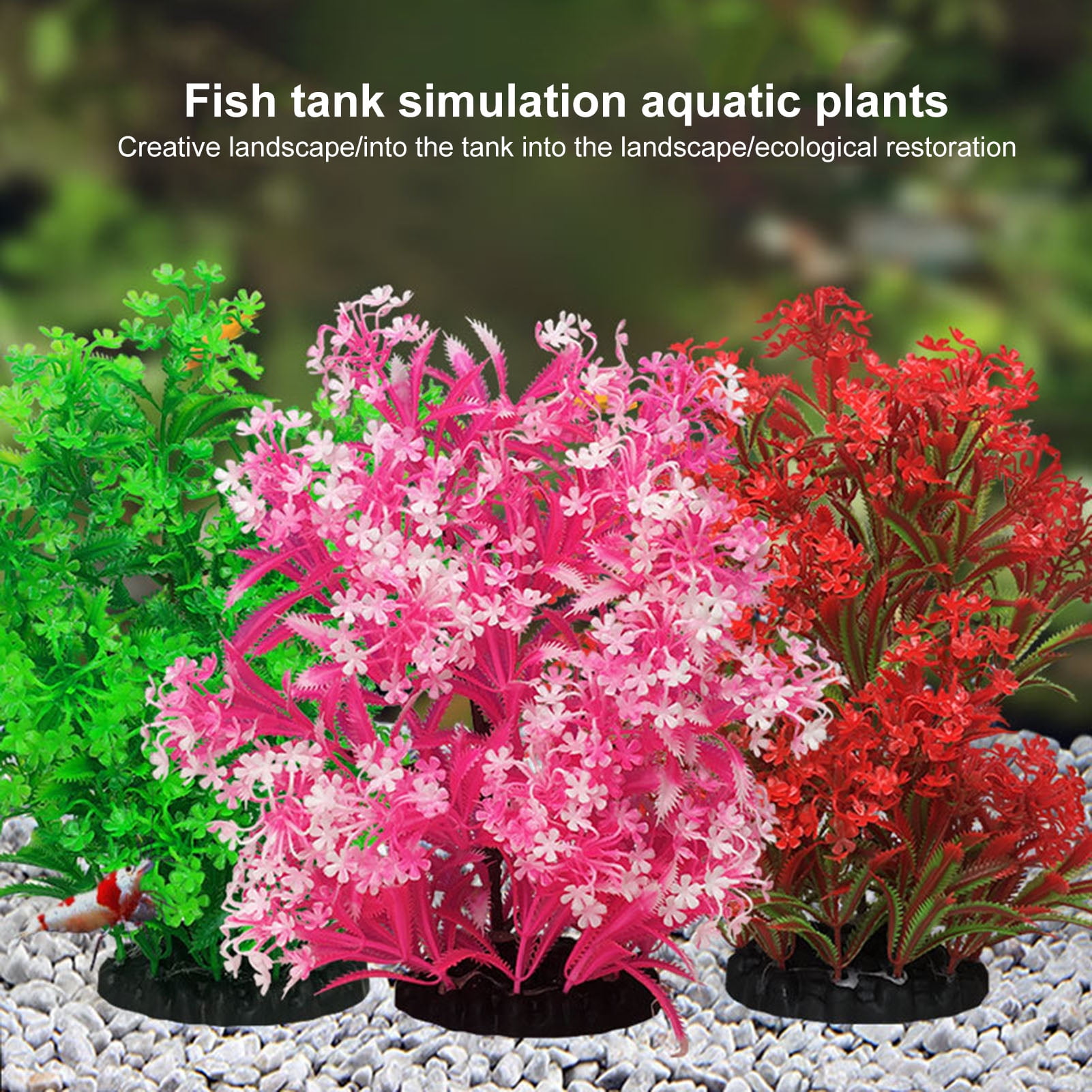 Mdesiwst Artificial Water Plant for Fish Tank Artificial Water Plant ...