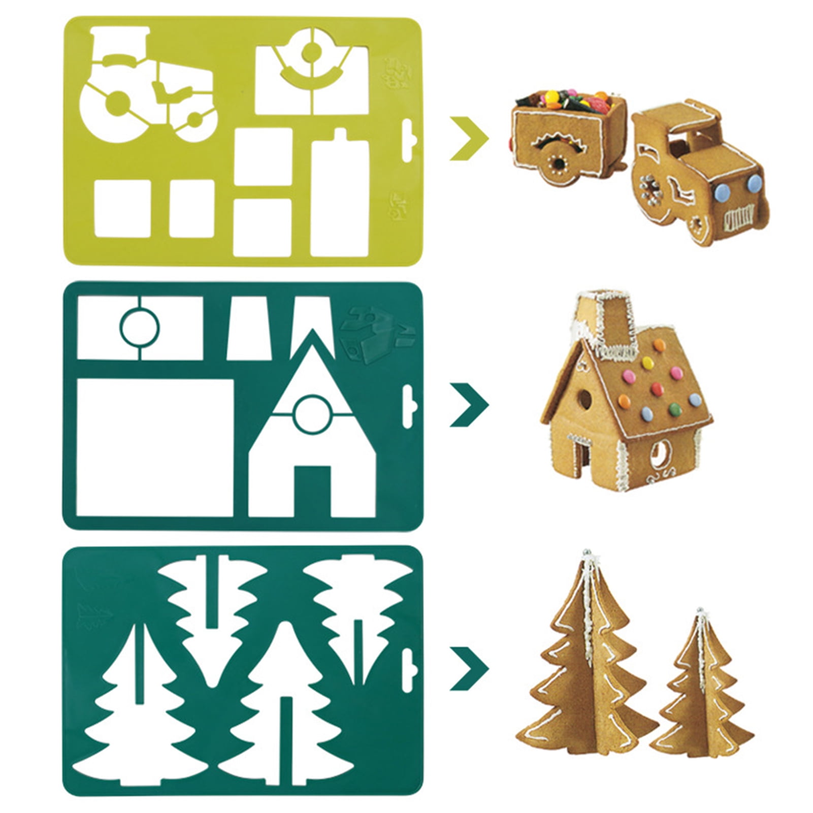 Mdesiwst Cookie Cutters Handmade Gingerbread House Truck Forest Design ...