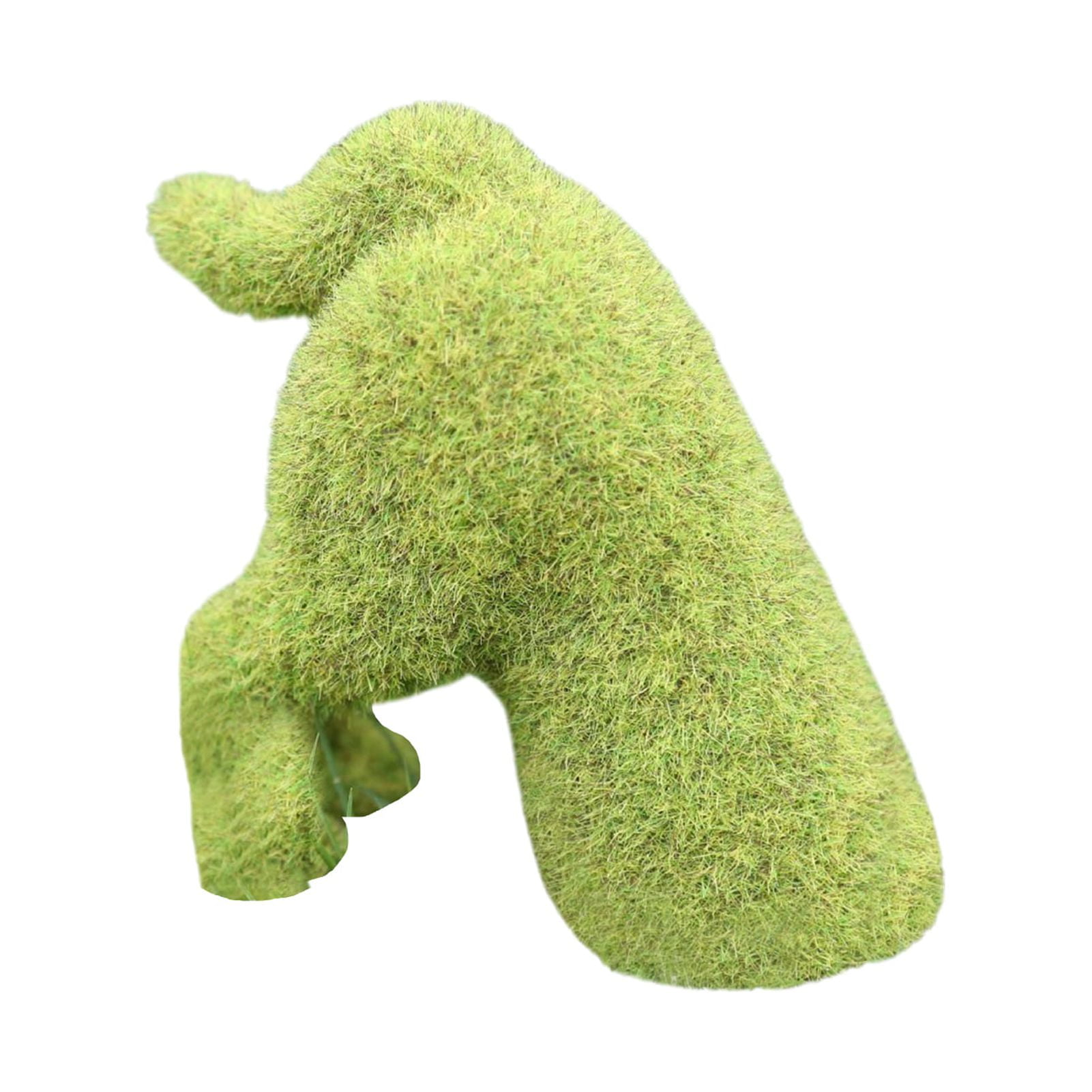 Mdesiwst Dog Shape DIY Artificial Grass Animal Resin Eye-catching ...