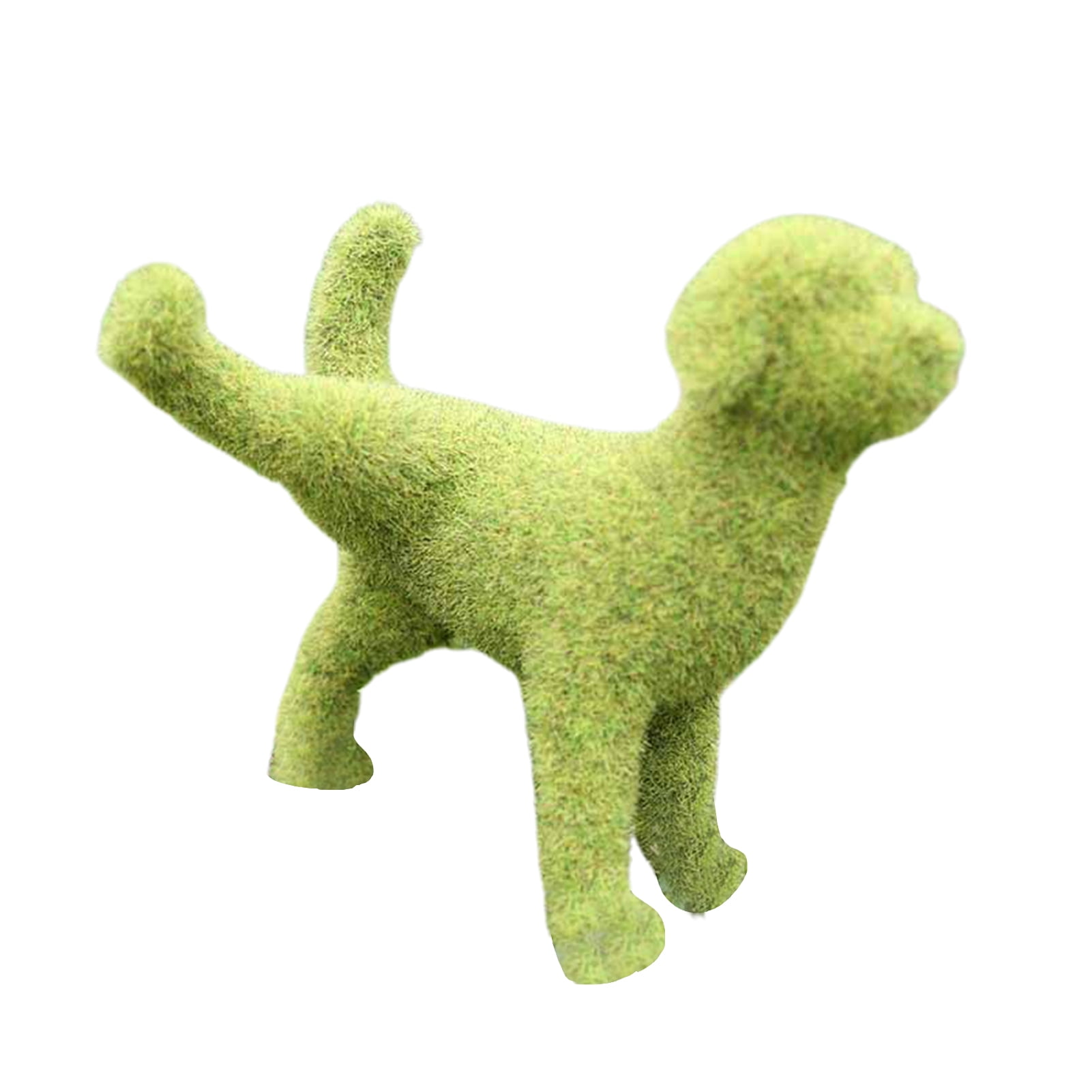 Mdesiwst Dog Shape DIY Artificial Grass Animal Resin Eye-catching ...