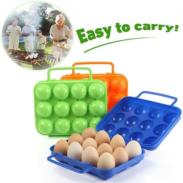 Mdesiwst Egg Carrier Holder for Camping, Egg Carrier Holder with Handle ...