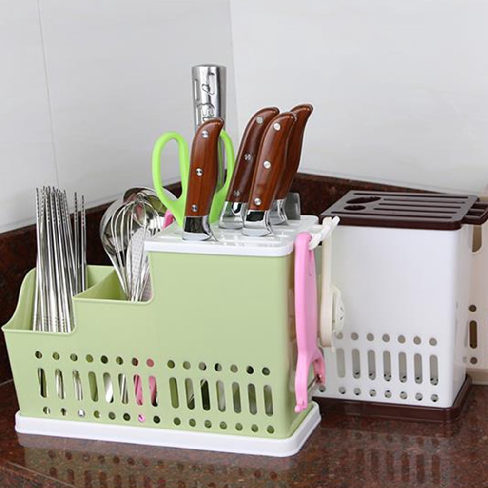 Mdesiwst Kitchen Draining Hollow Drying Rack Chopsticks Knife Fork Holder Organizer Rack ...