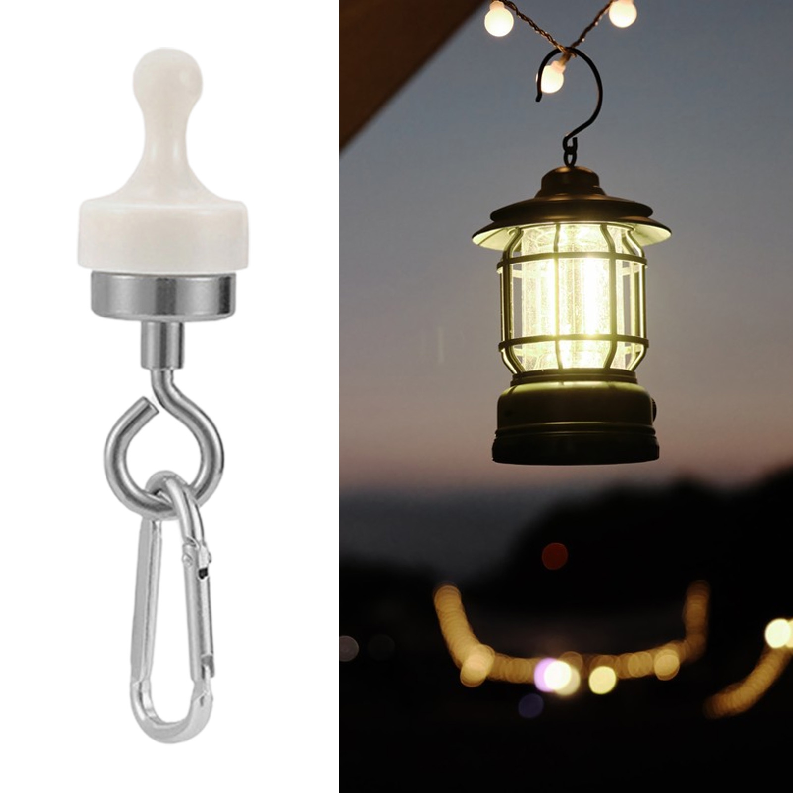 Mdesiwst Magnetic Hook Carabiner Tent Hook Camping Anti-slip Magnets ...