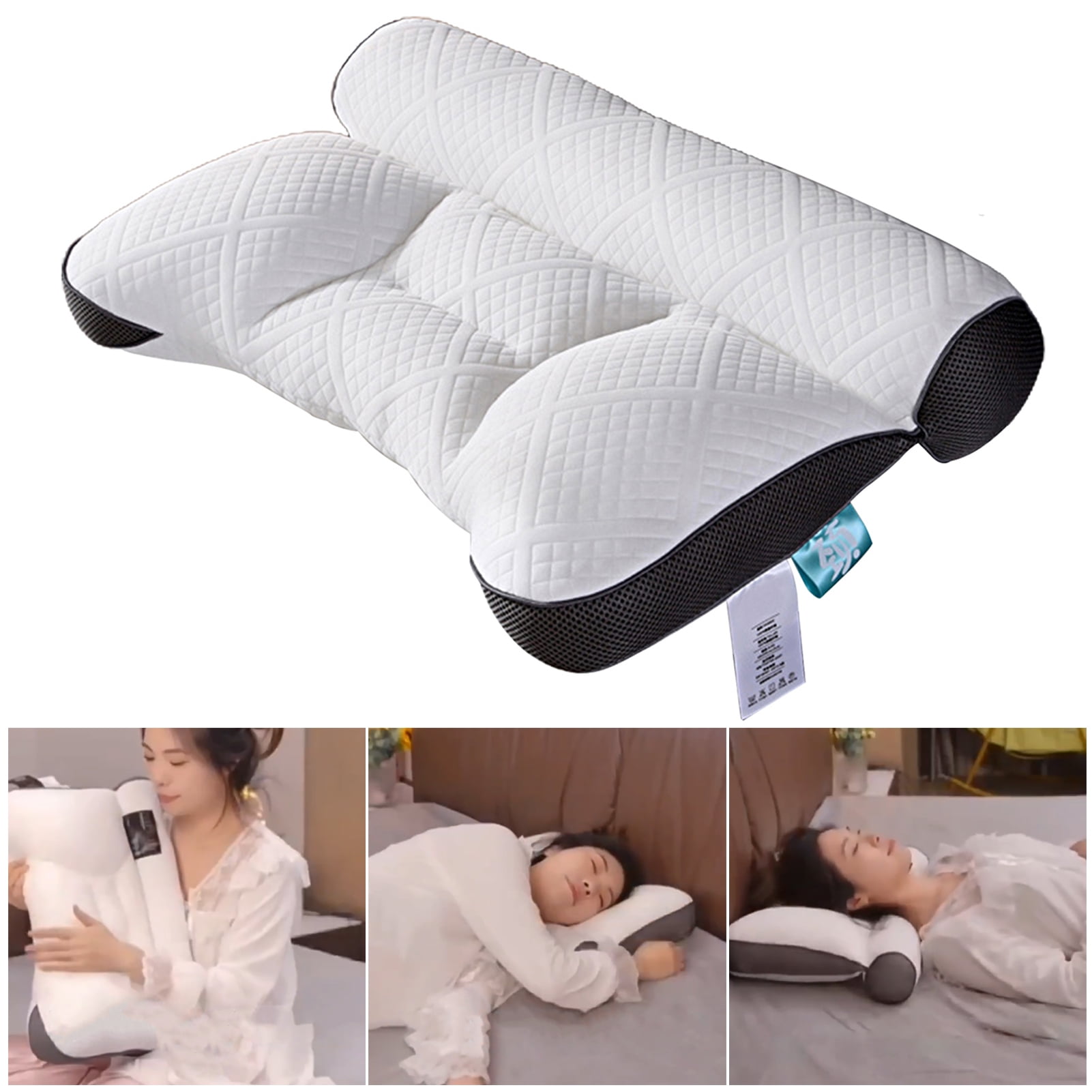Mdesiwst Memory Foam Neck Pillow Ergonomic Neck Support Pillow Cervical ...