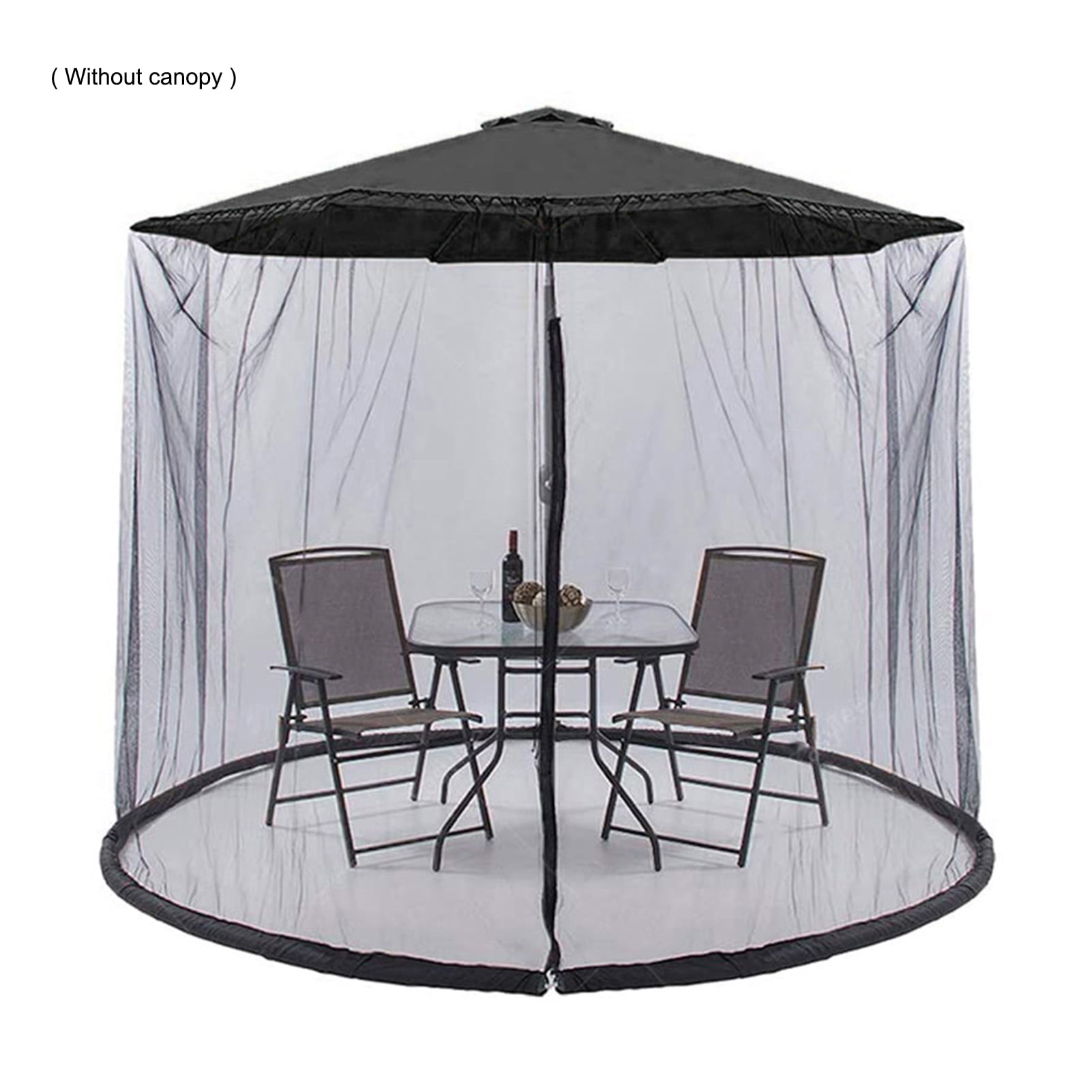 Mdesiwst Mosquito Net with Zipper Adjustable Rope Polyester Outdoor ...