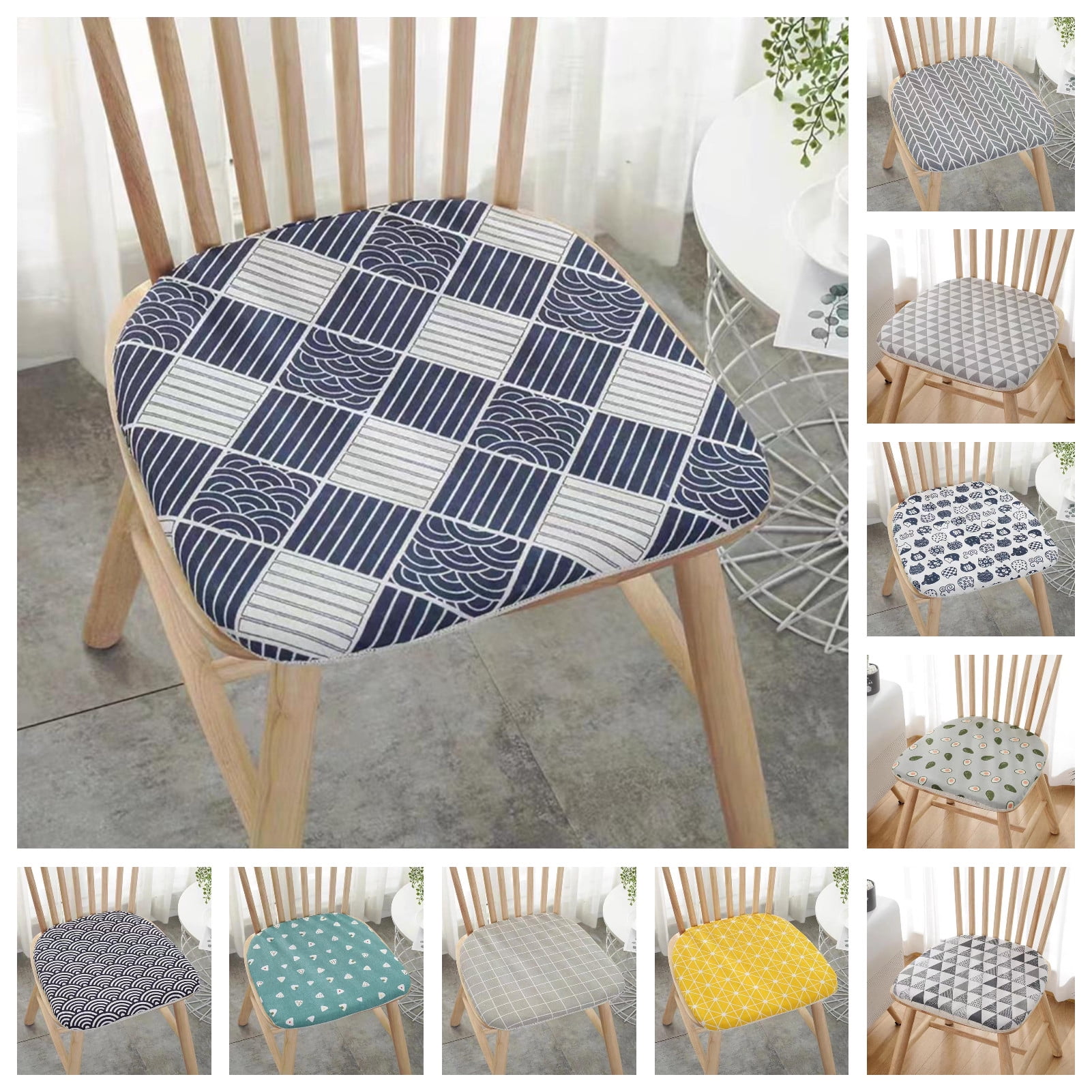 Mdesiwst Non-Slip Breathable Dining Cushion Machine Washable Living ...