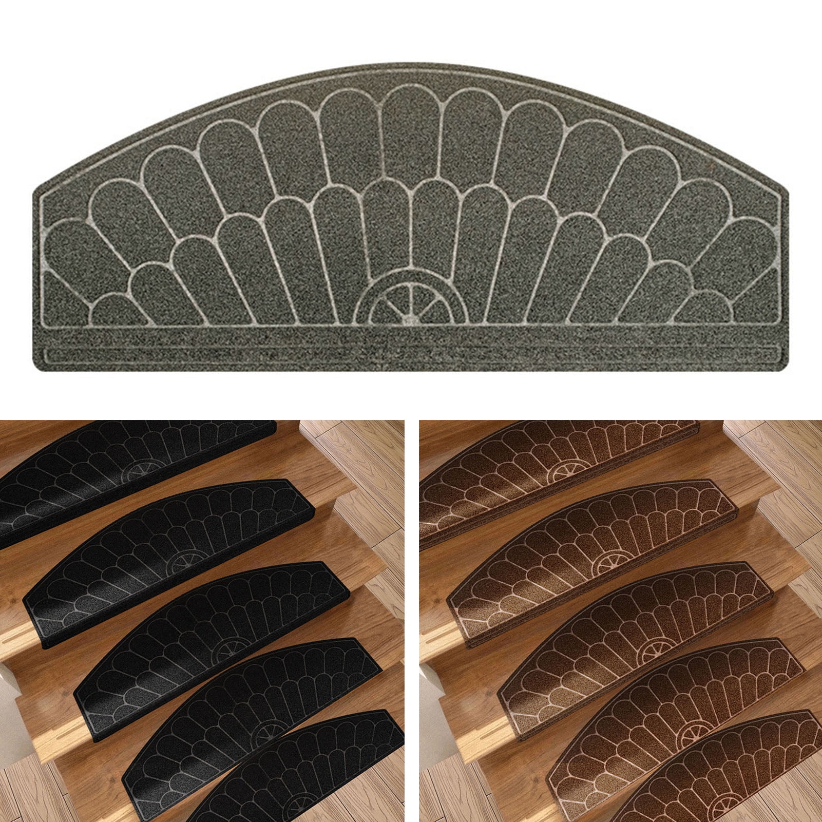 Mdesiwst Stair Treads Peel And Stick Pad Self-adhesive Soft Safety ...