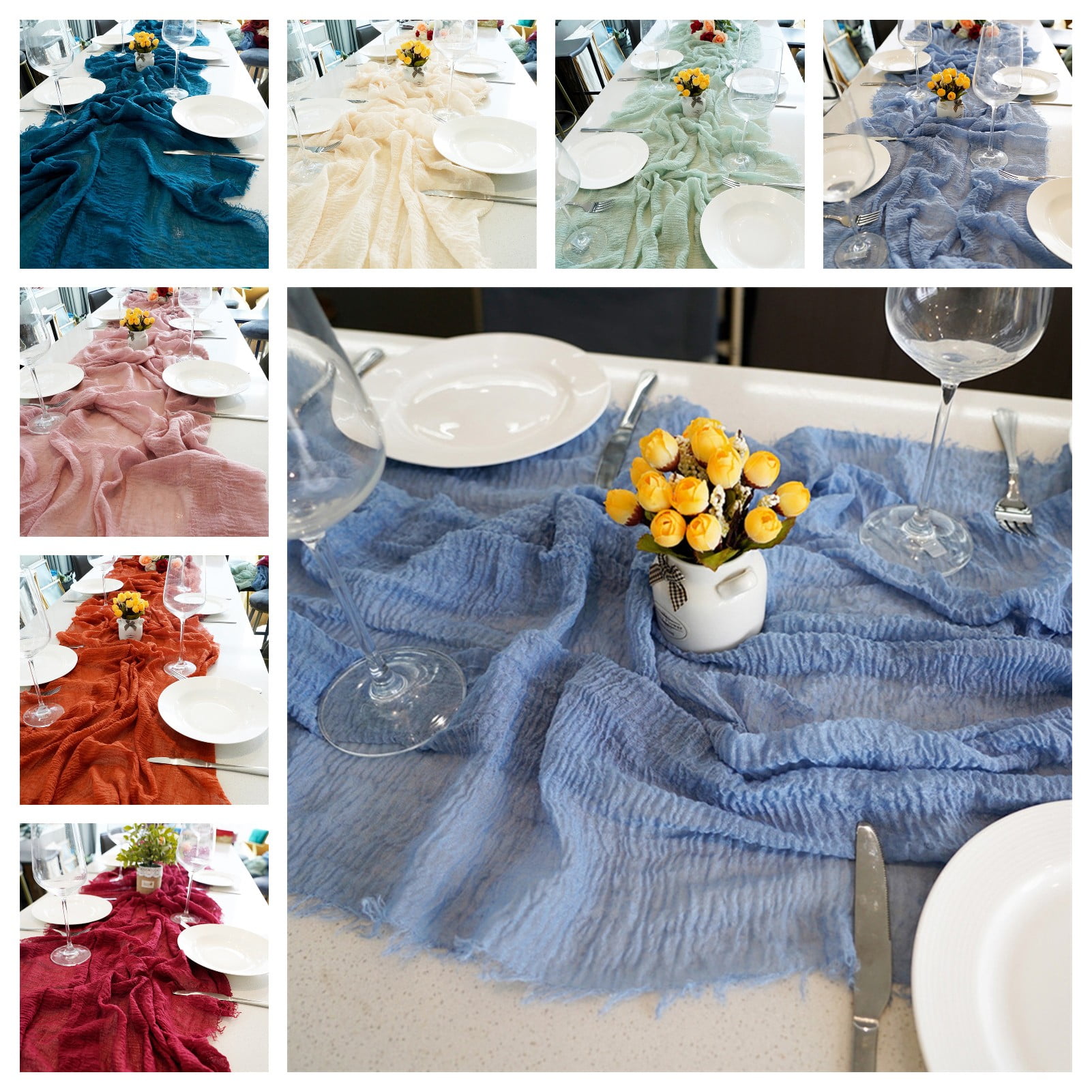 Mdesiwst Table Runner Soft Texture Exquisite Reusable Elegant ...
